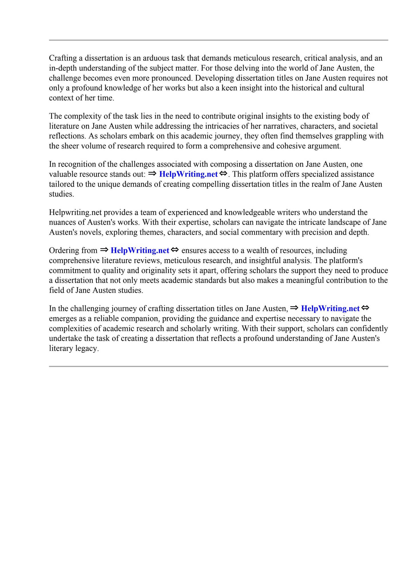 Dissertation Titles On Jane Austen by Michelle Taylor - Issuu