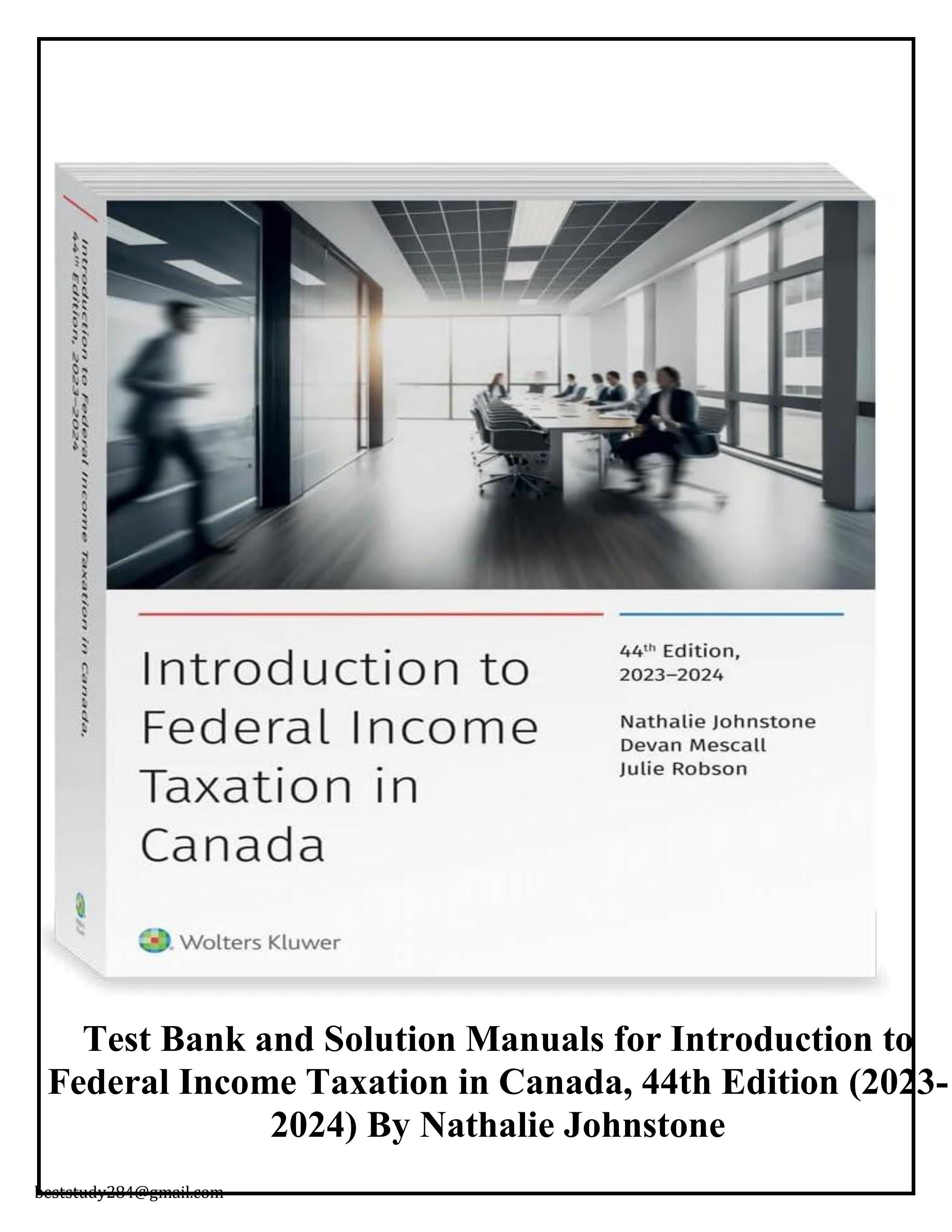 Test Bank and Solution Manual for Introduction to Federal Income ...