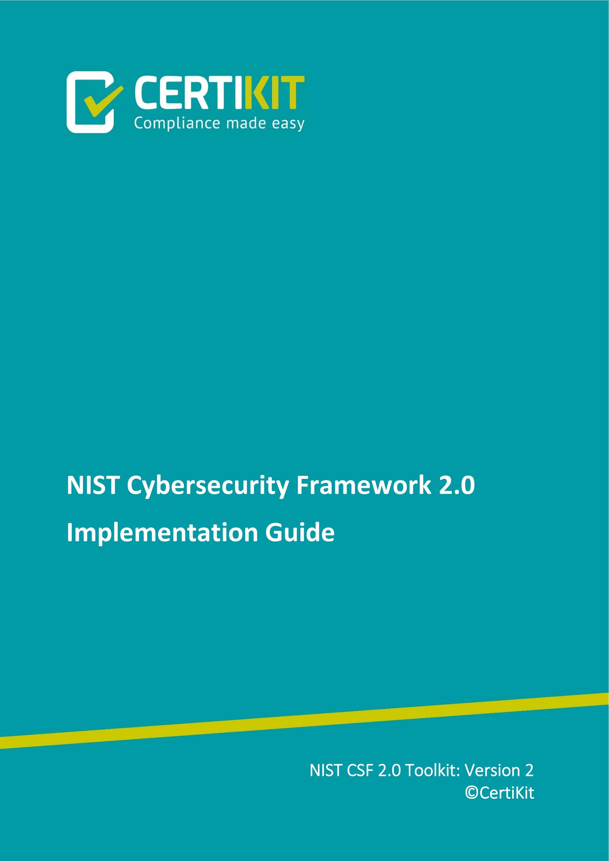 CERTIKIT NIST CSF2 Implementation Guide V2 by CertiKit Limited - Issuu