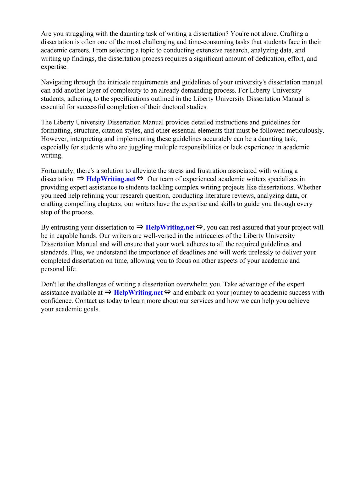 Liberty University Dissertation Manual by Krystal Clark - Issuu