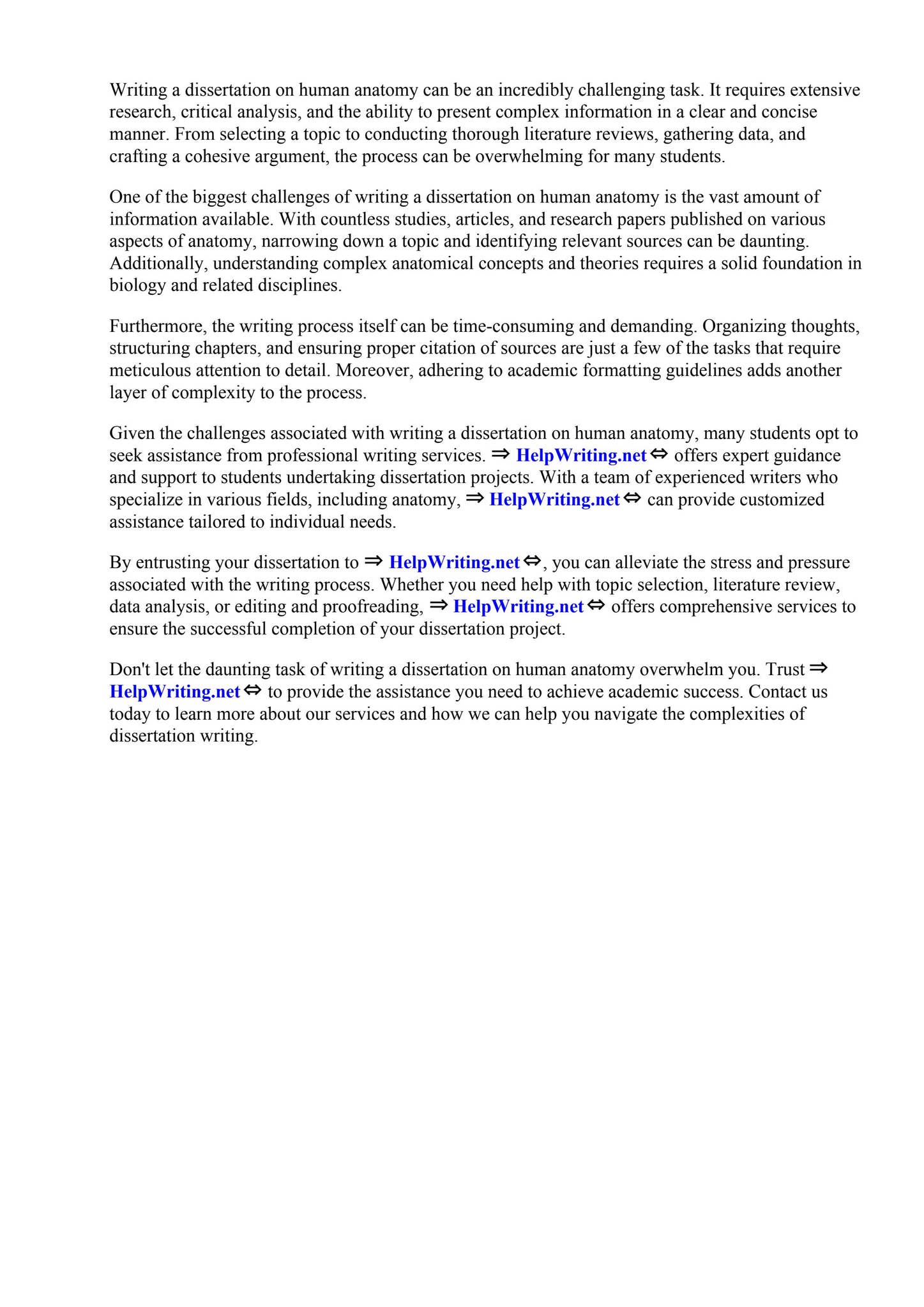 Human Anatomy Dissertation Topics by Rebecca Warren - Issuu