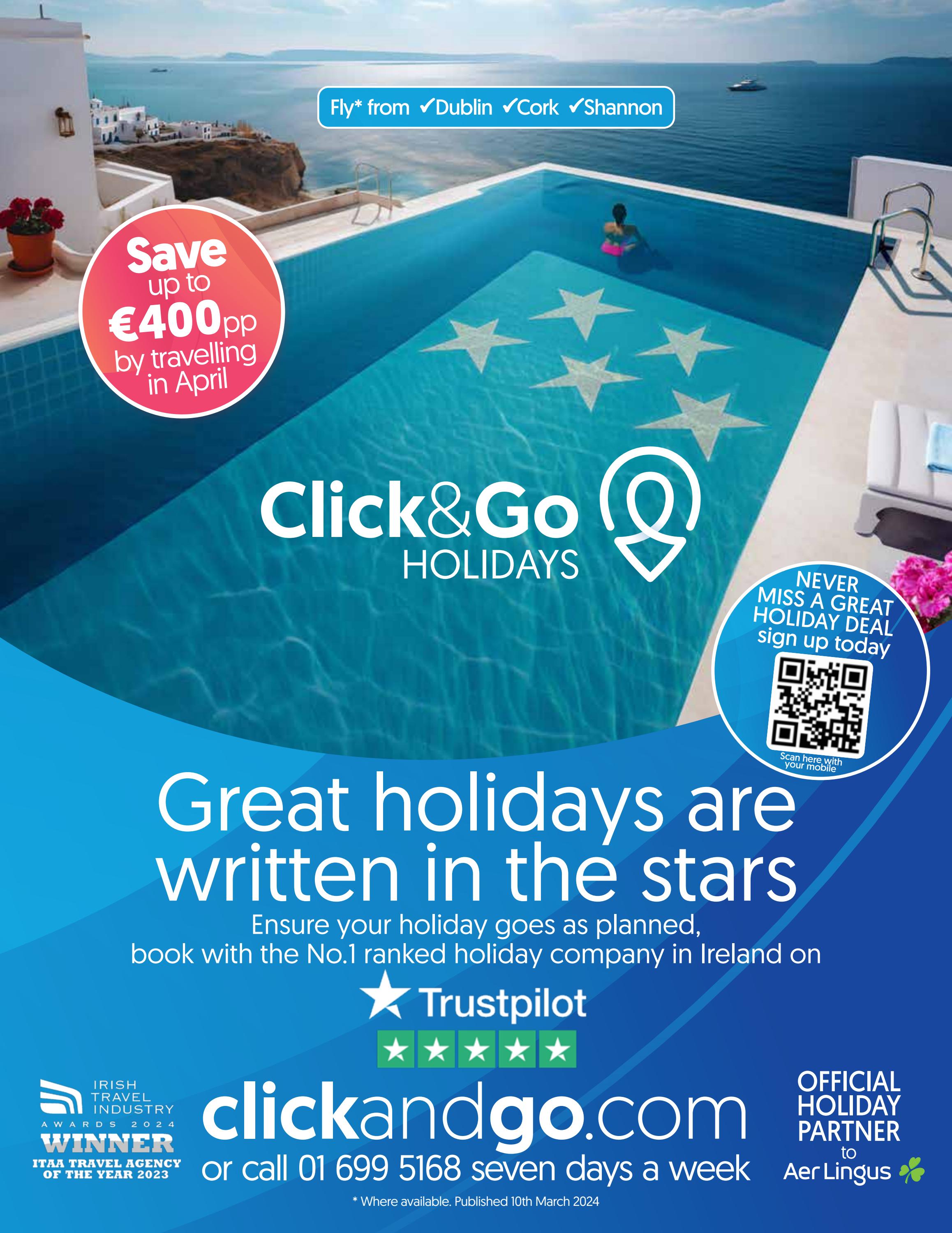 Click&Go Holidays - Holiday Deals - March 2024 by Click&Go Holidays - Issuu