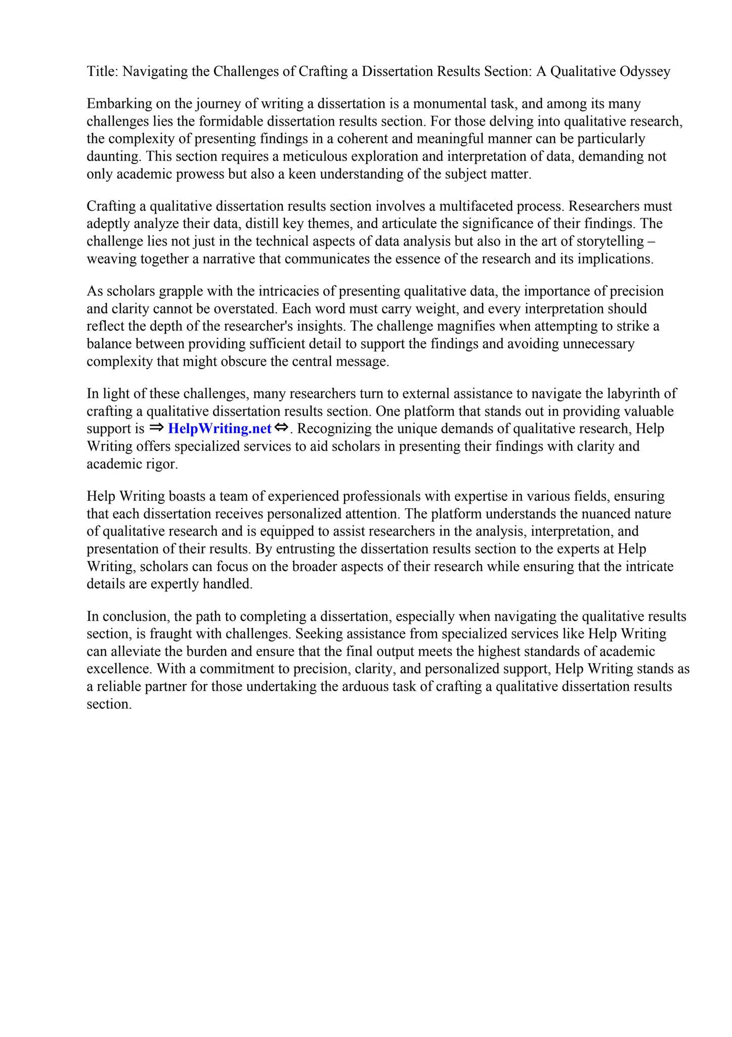 Dissertation Results Section Qualitative by Stephanie Jefferson - Issuu