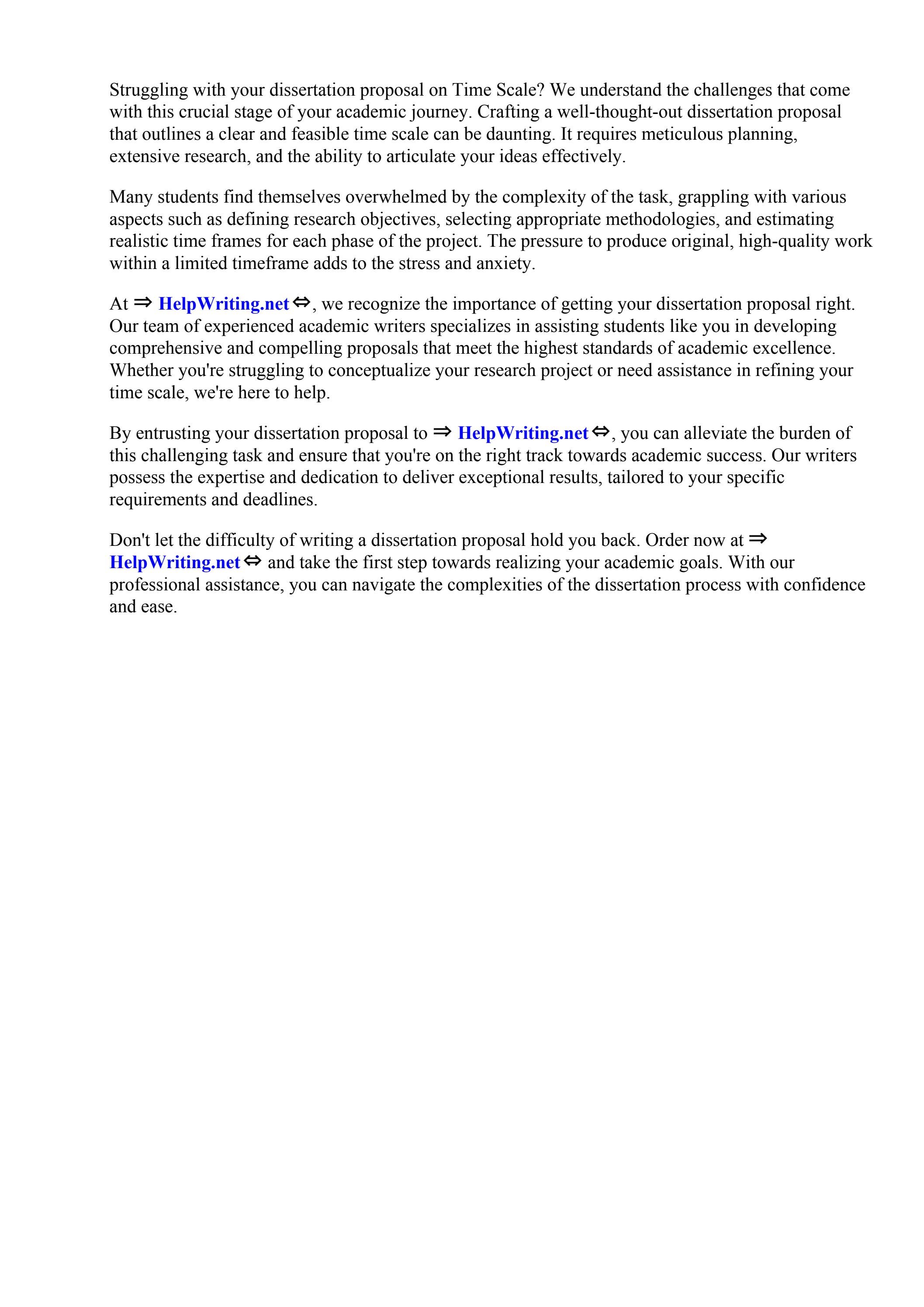 Time Scale Dissertation Proposal by Amber Clark - Issuu