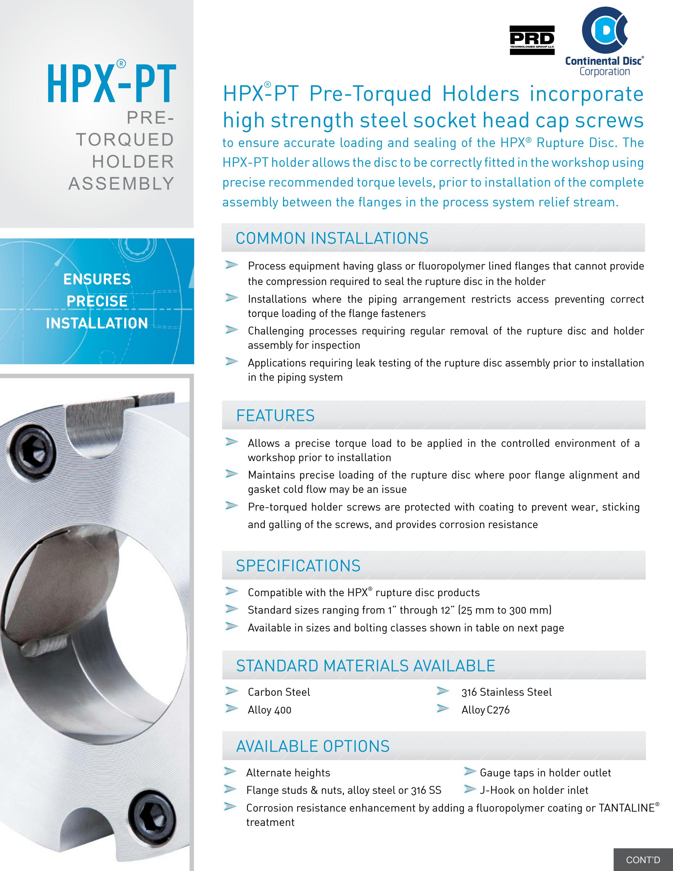 CDC HPX PT Holder Brochure by prdtechgroup.com - Issuu