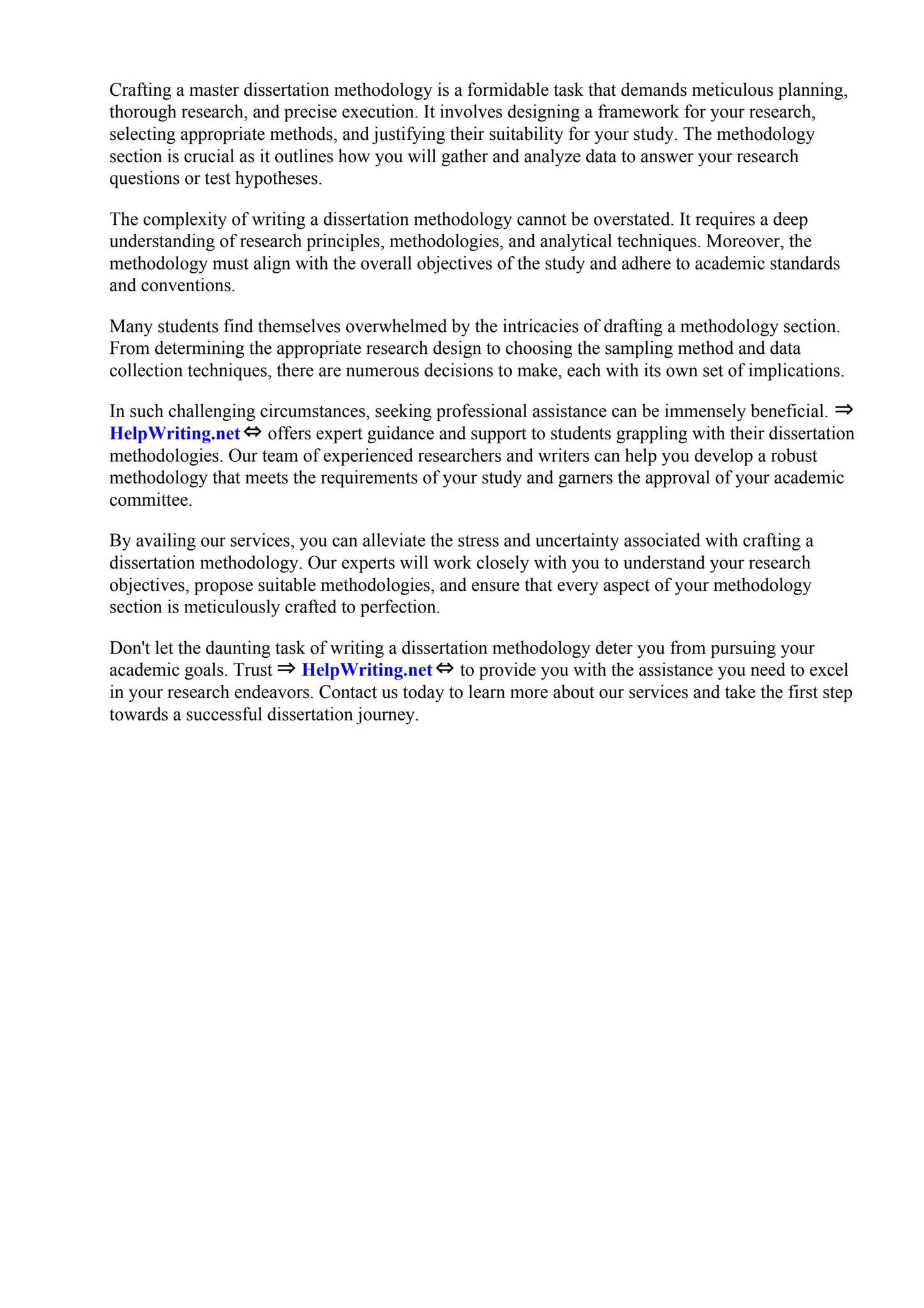 Master Dissertation Methodology Sample by Samantha Jones - Issuu