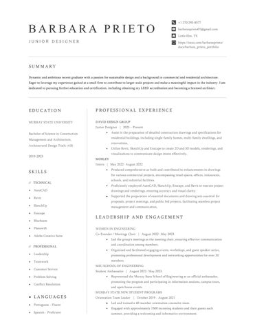 Resume Barbara Prieto by Barbara Prieto - Issuu