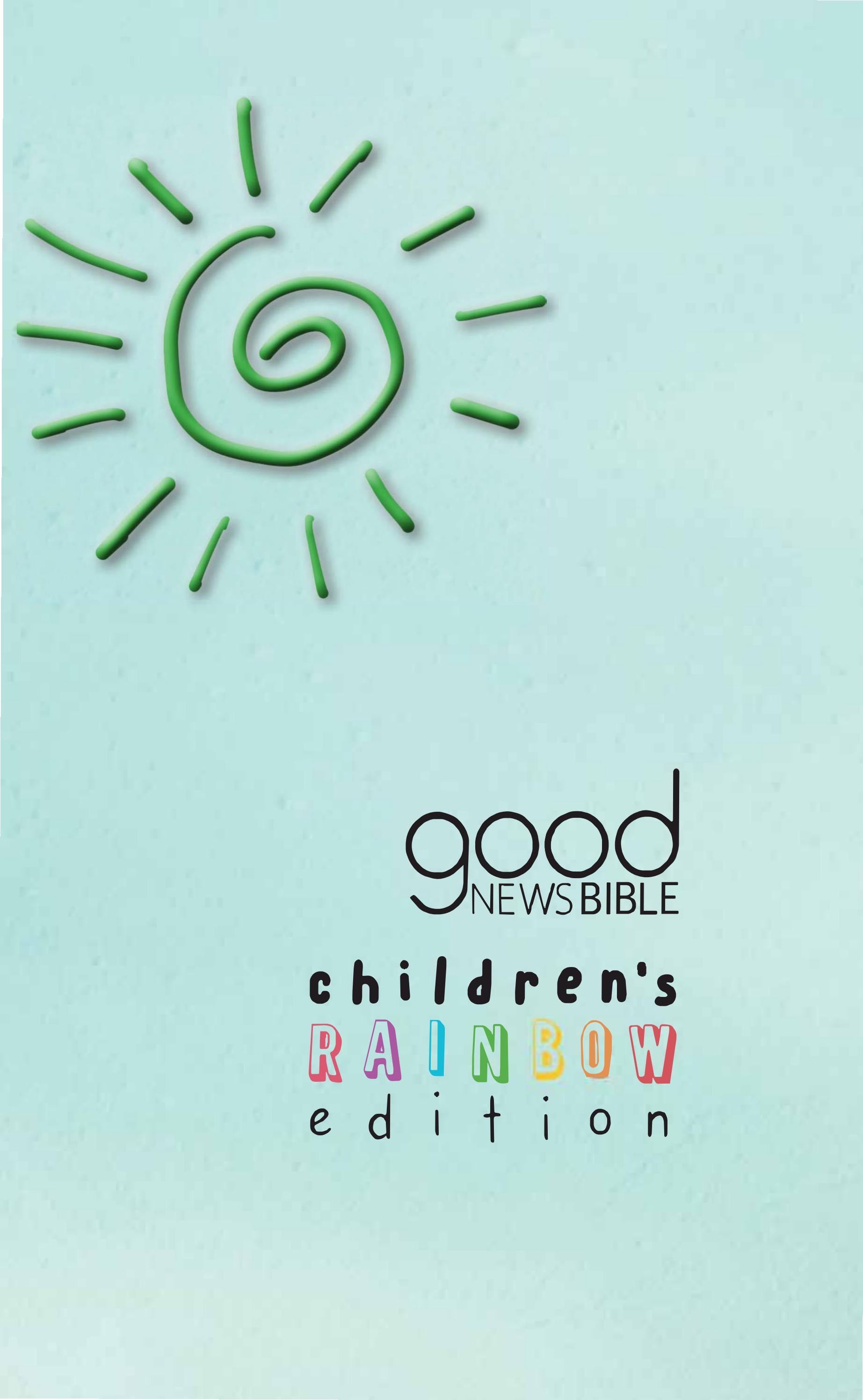 Children's Rainbow Bible by biblescanada - Issuu