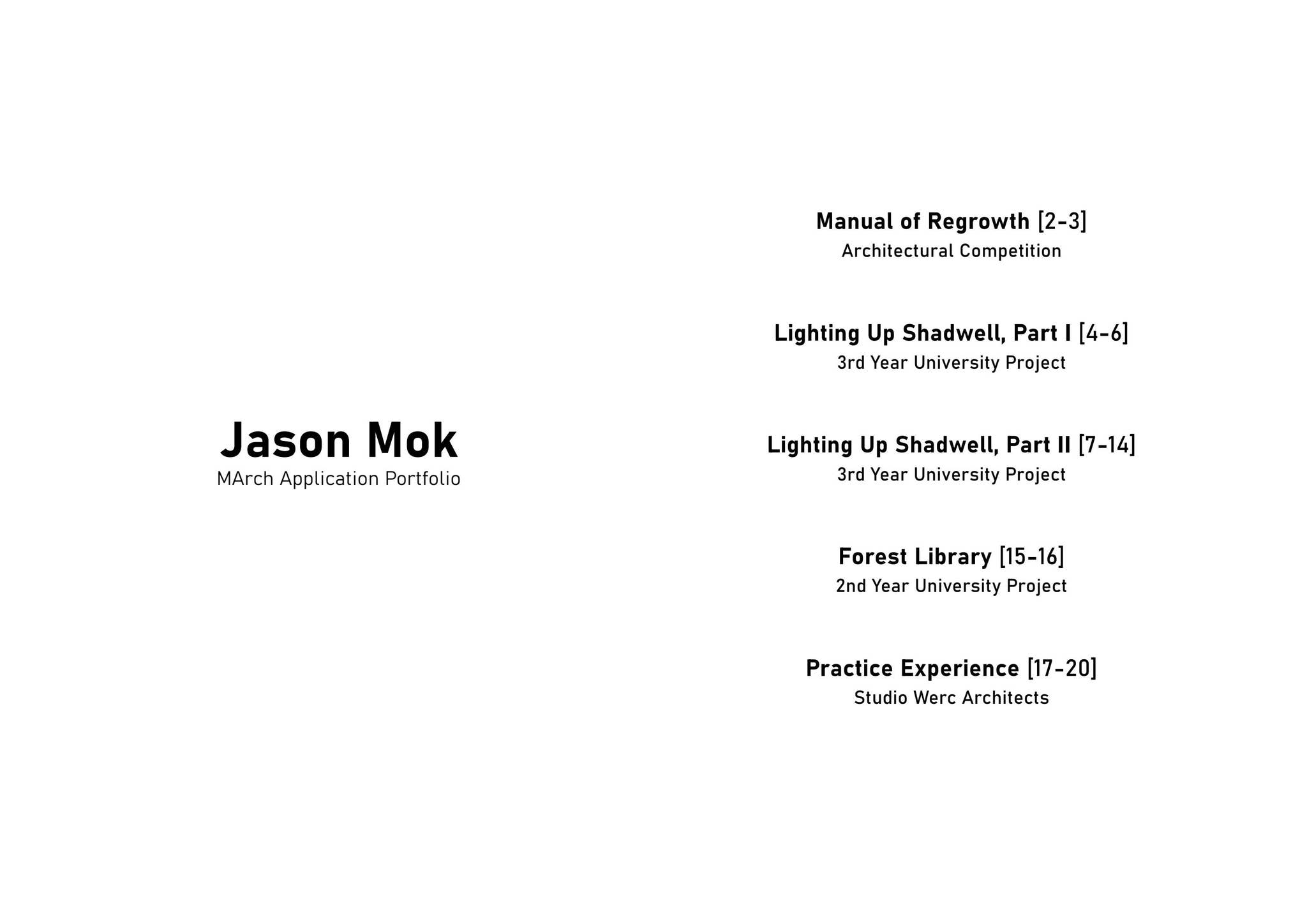 MArch Architecture Portfolio by Jason Mok - Issuu