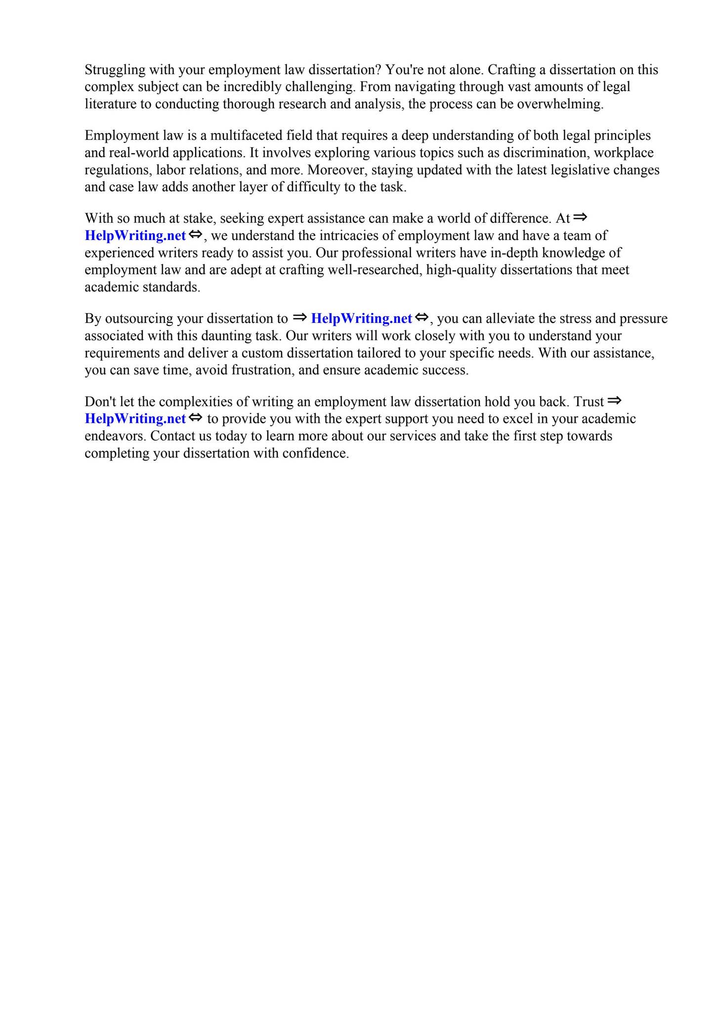 Employment Law Dissertation Examples by Felicia Sims - Issuu