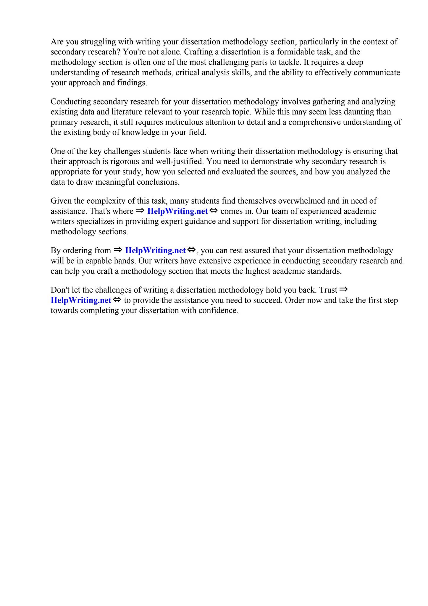 Dissertation Methodology Example Secondary Research by Stacey Howard ...