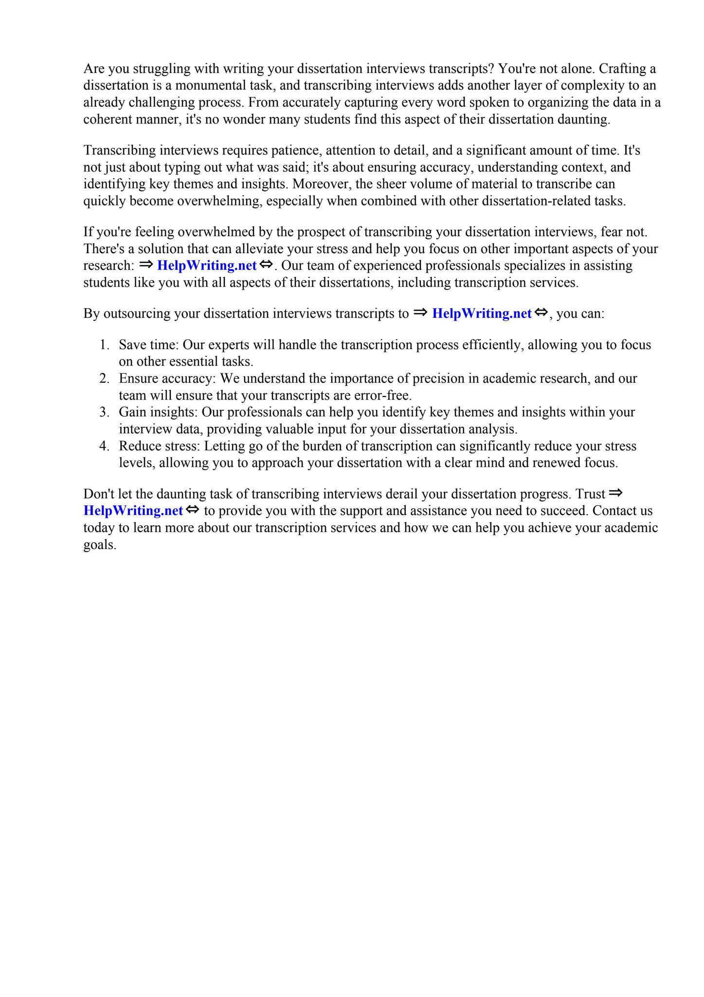 Dissertation Interviews Transcripts by Emily Pape - Issuu