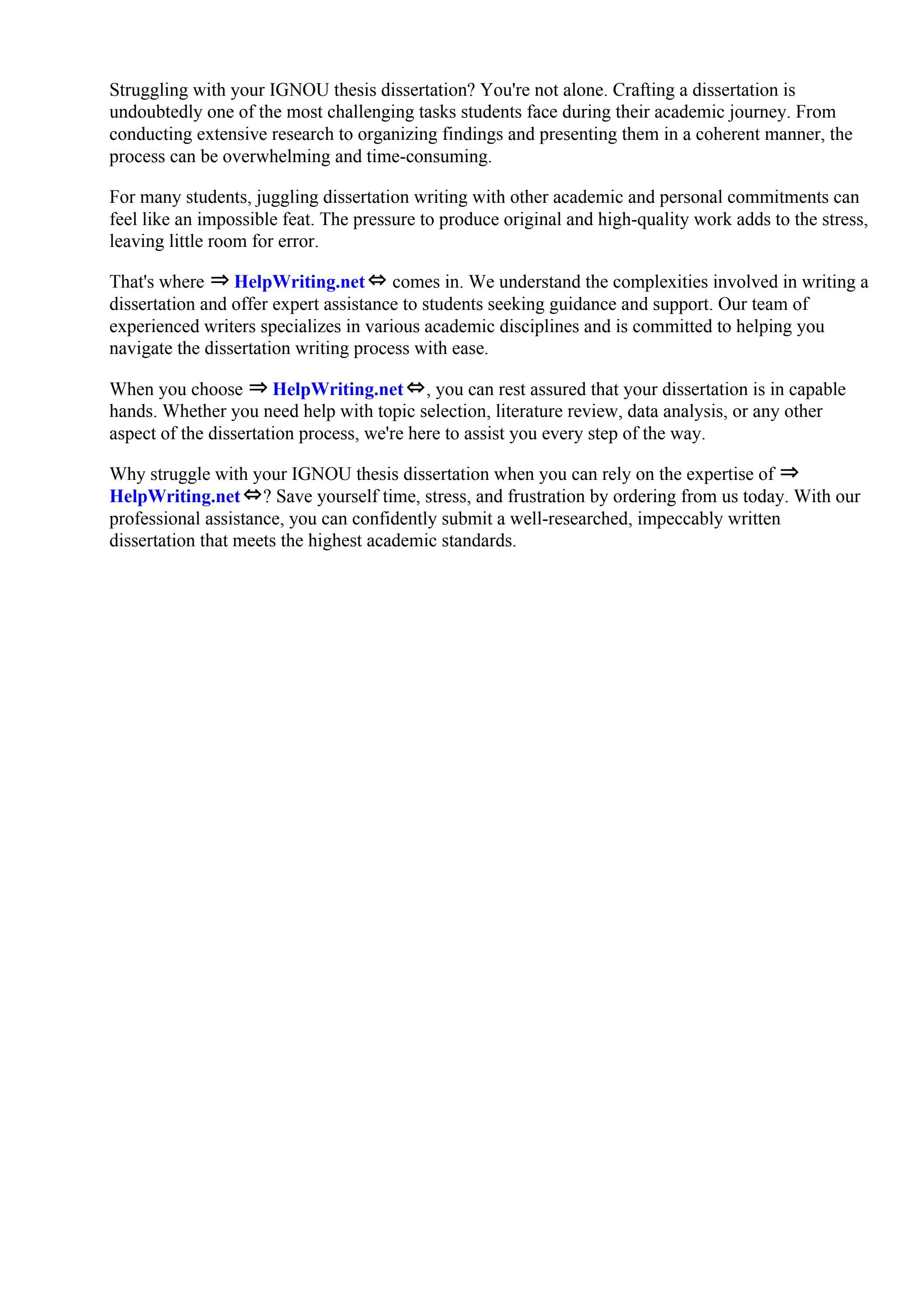 Ignou Thesis Dissertation by Ruta Burwell - Issuu