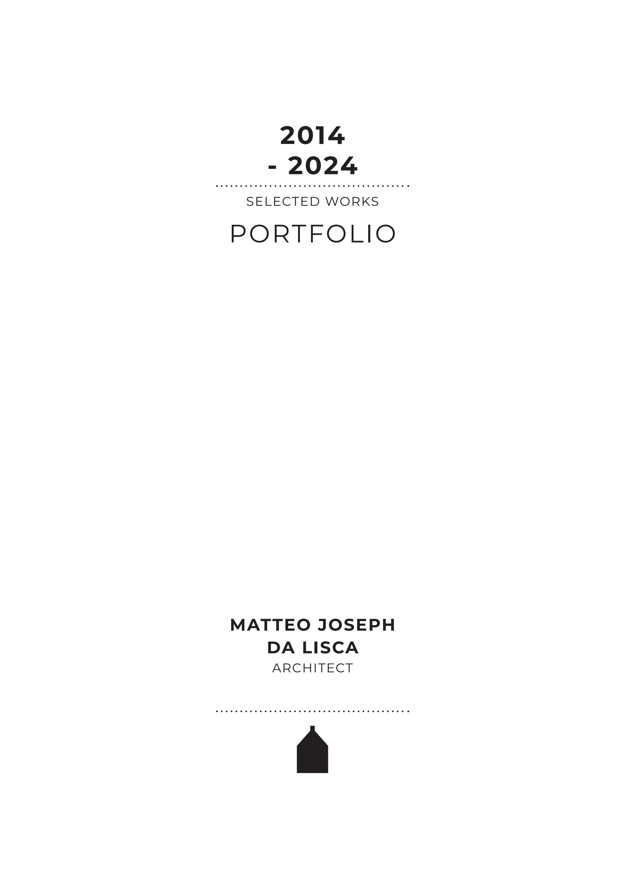 Architectural Portfolio _ Arch MJDL by matteo joseph da lisca - Issuu