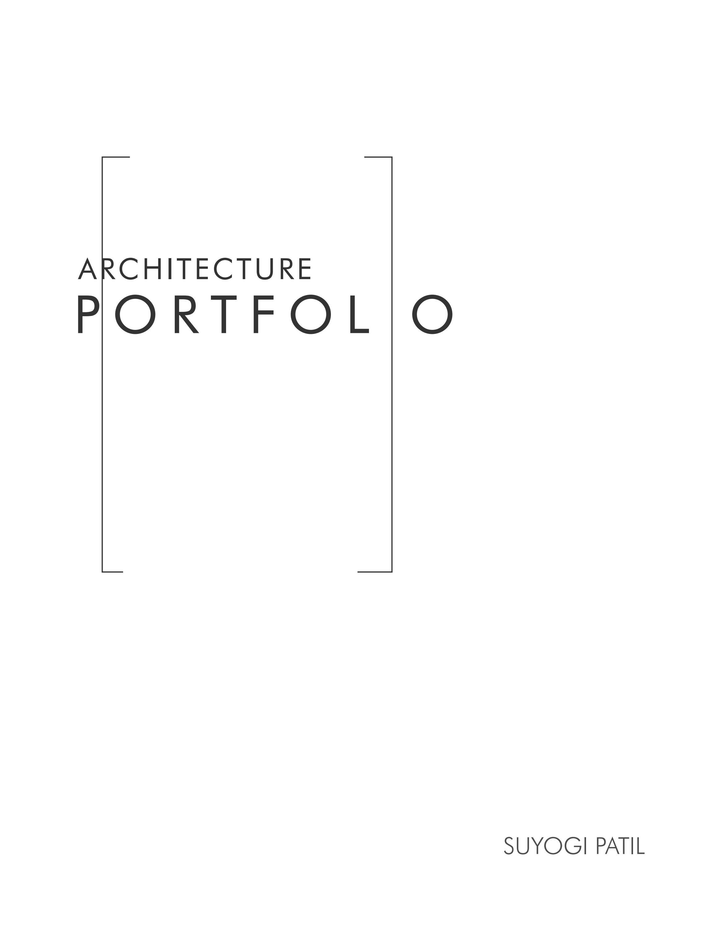 Architecture Portfolio by Suyogi Patil - Issuu