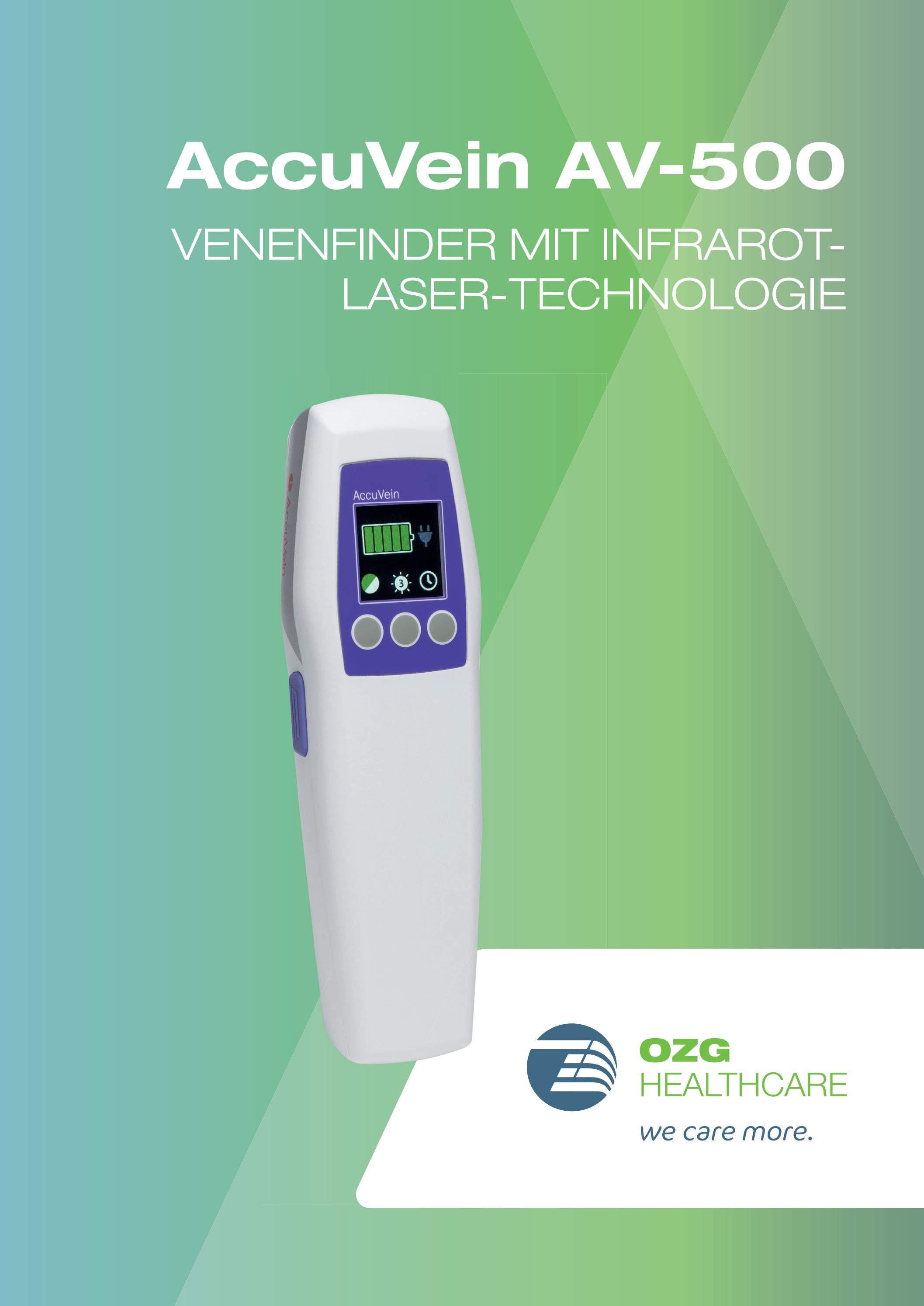 AccuVein Venenfinder - OZG Broschüre by OZG Healthcare - Issuu