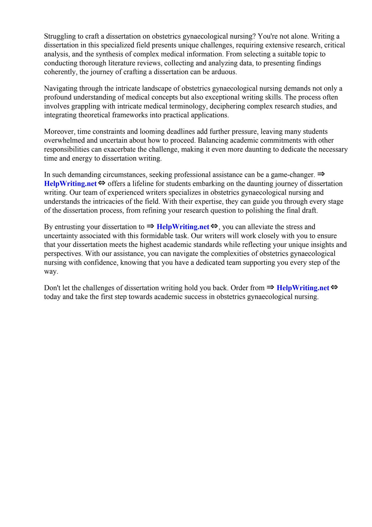 Dissertation Topics Obstetrics Gynaecological Nursing by Claire Coleman ...