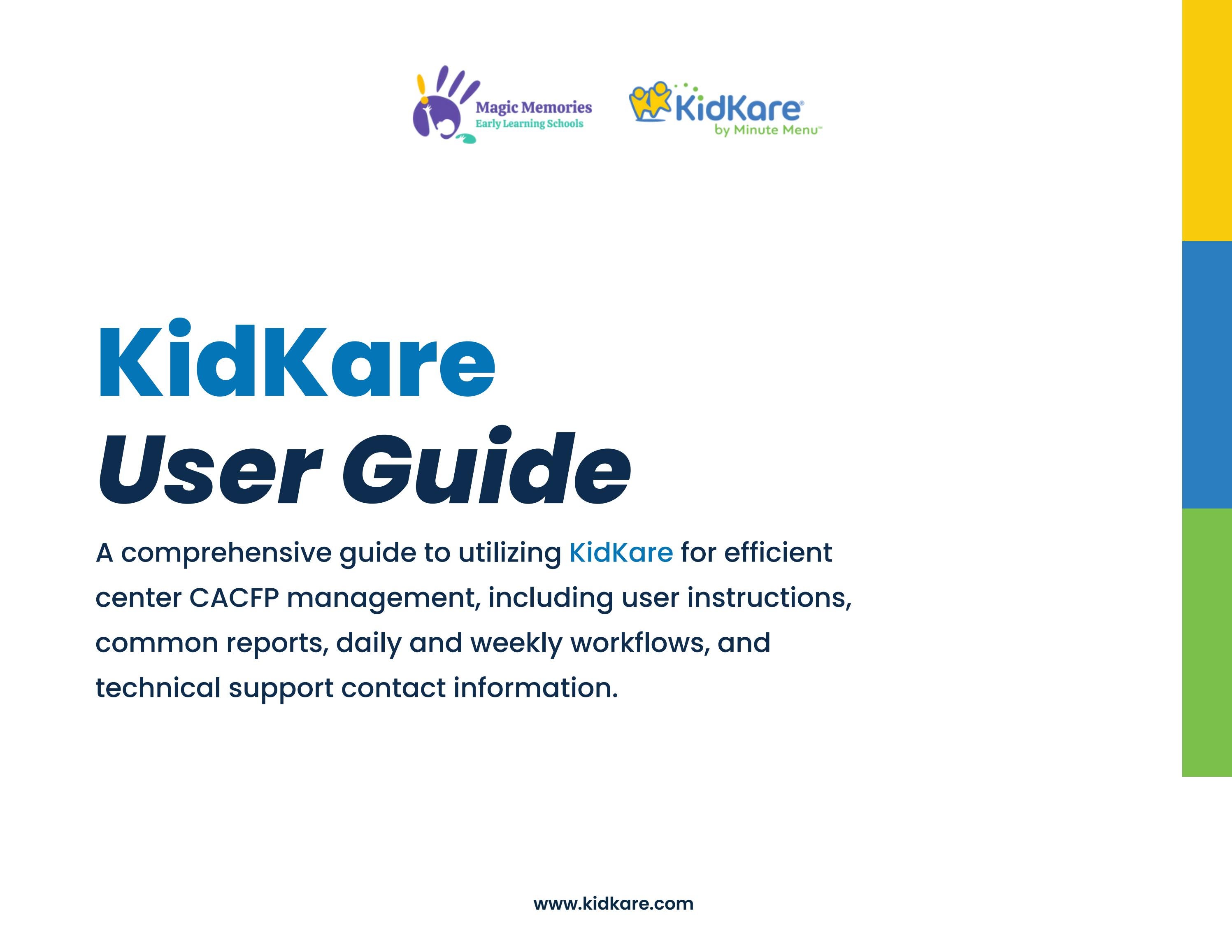 KidKare User Guide by KidKare by Minute Menu - Issuu
