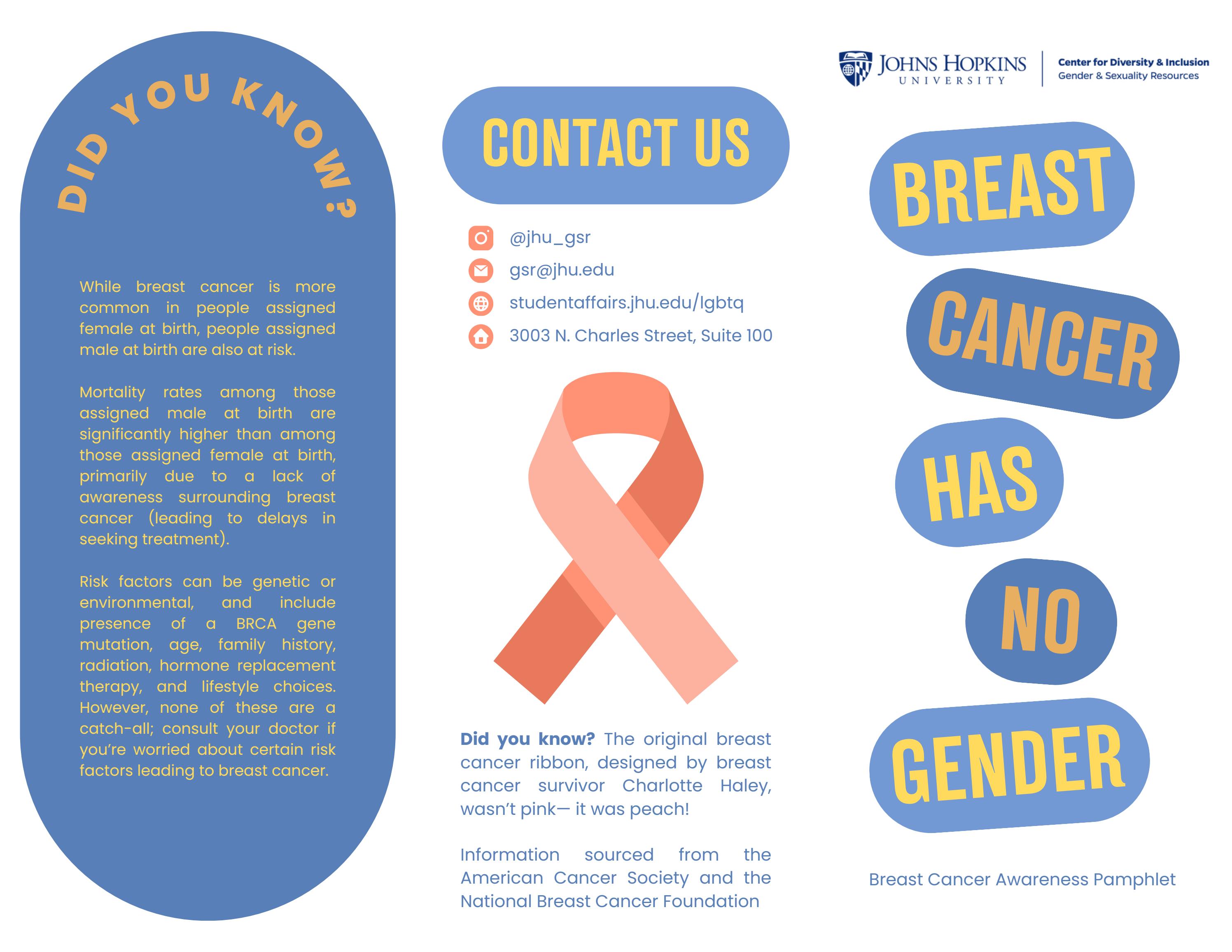 Breast Cancer Awareness Pamphlet by Jeremy Cavanagh - Issuu