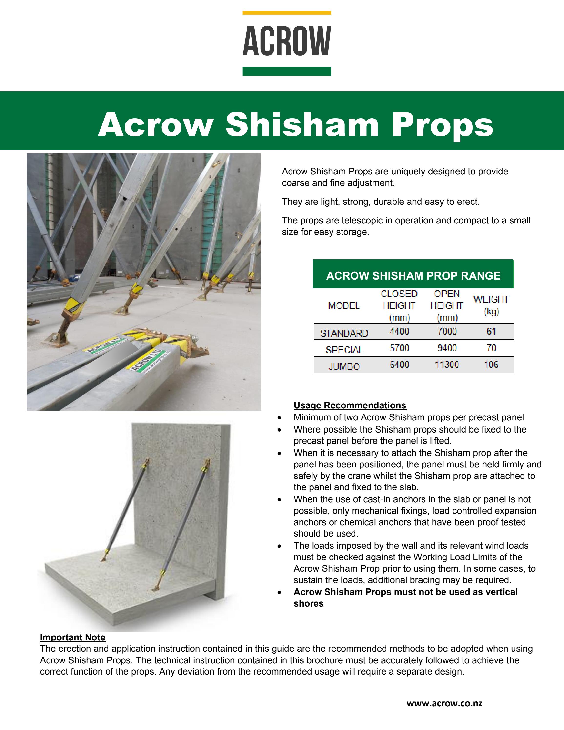 Acrow Shisham Props by AcrowNZ - Issuu