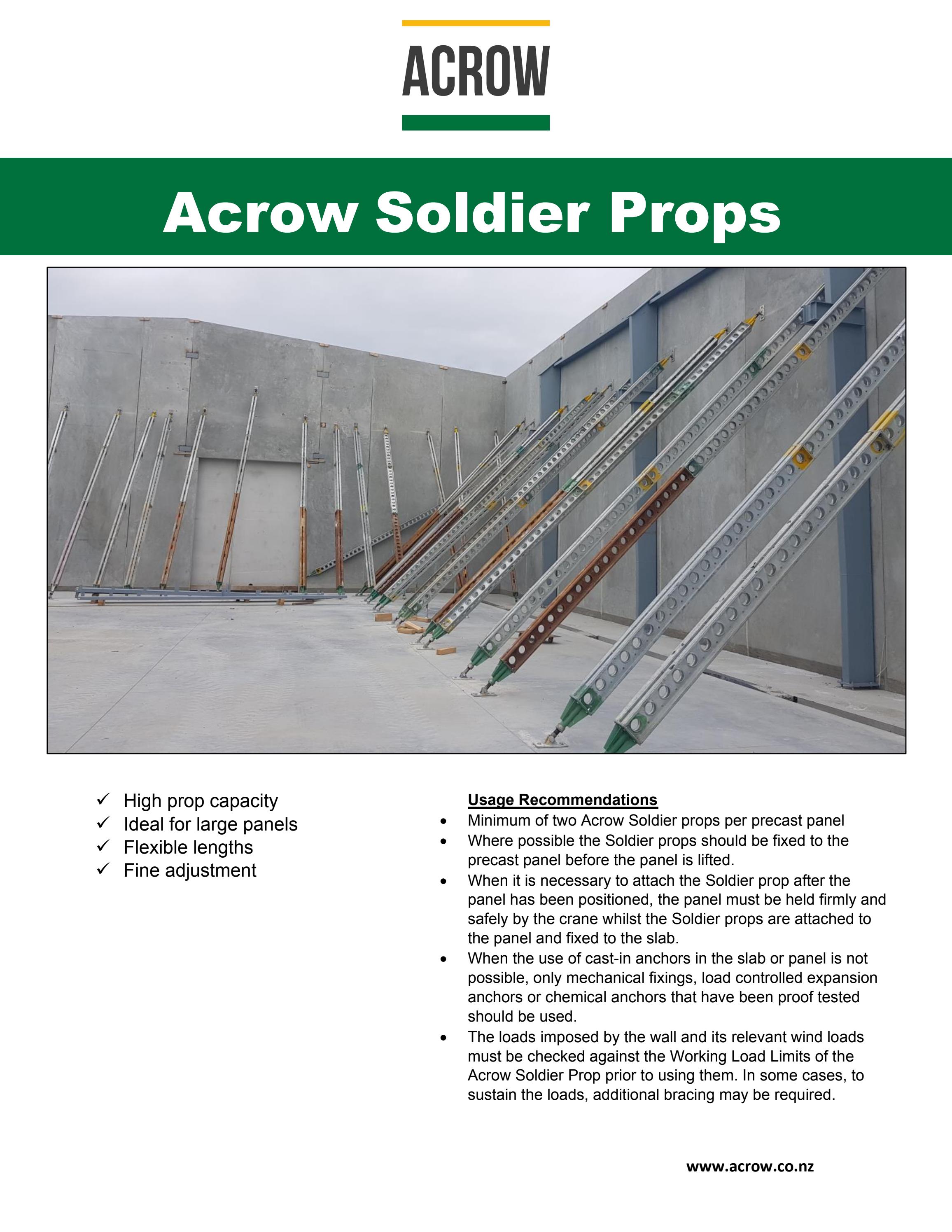 Acrow Soldier Props by AcrowNZ - Issuu