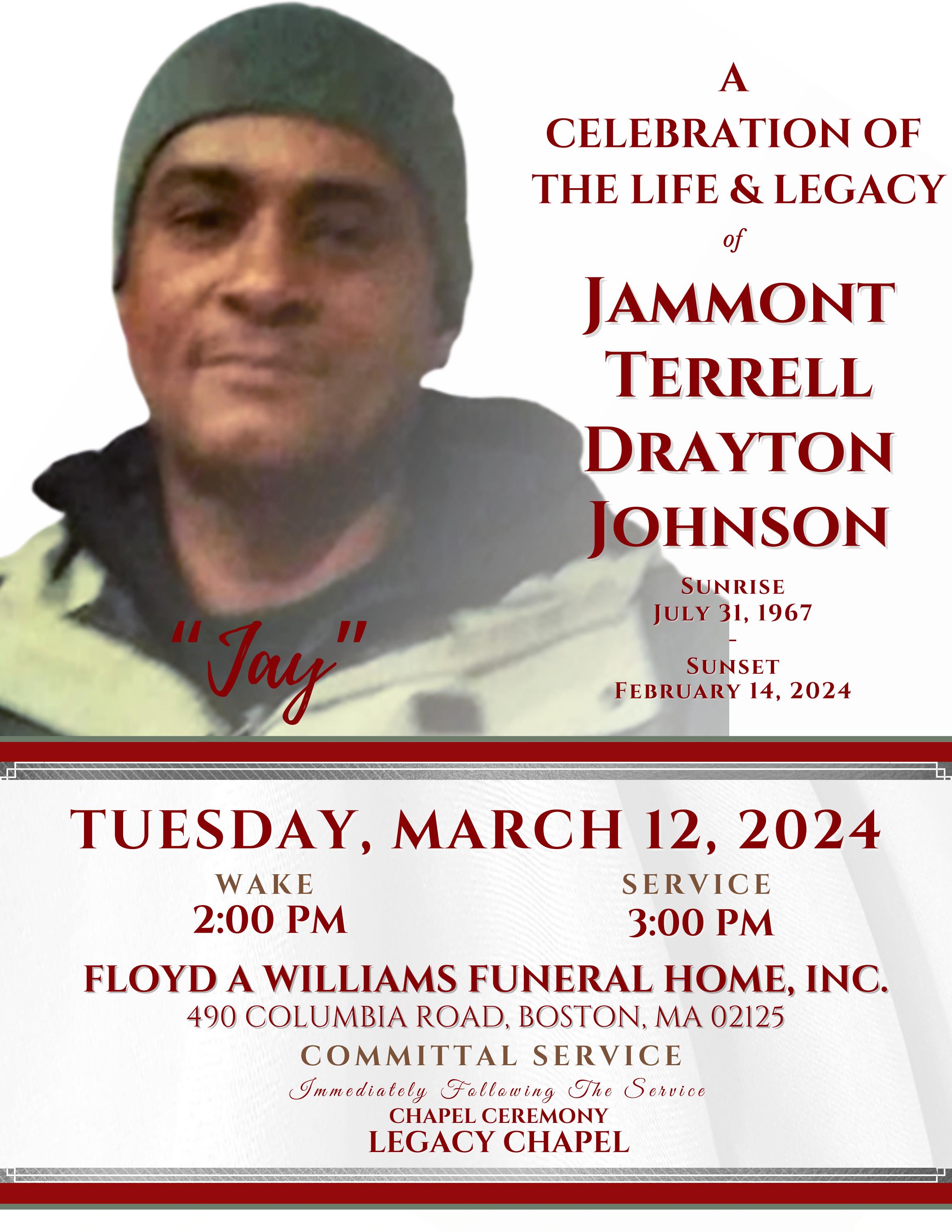 Celebration of Life & Legacy for the late Jammont "Jay" Johnson by PAUSEatFAWFH1 - Issuu