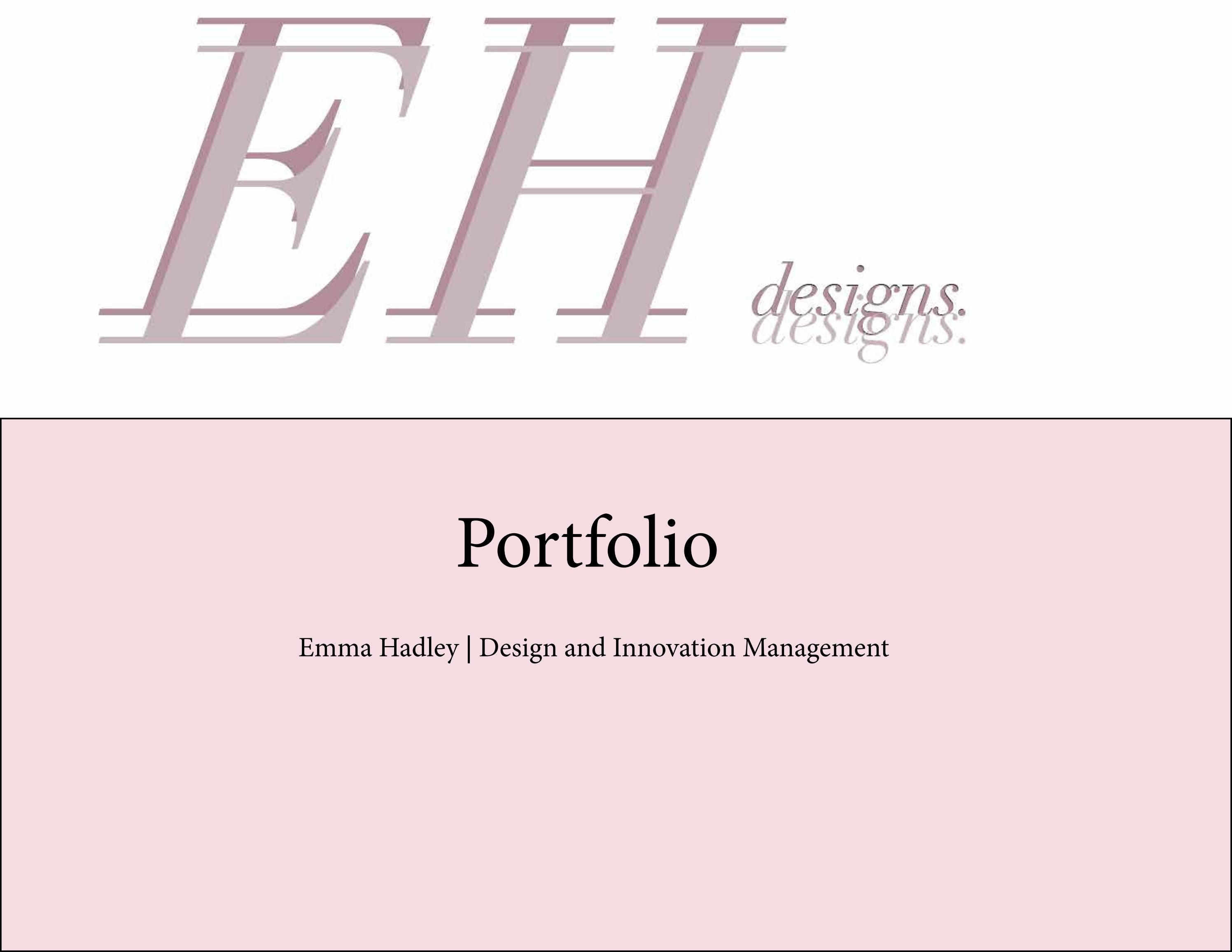 Emma Hadley Design Portfolio by Emma Hadley - Issuu