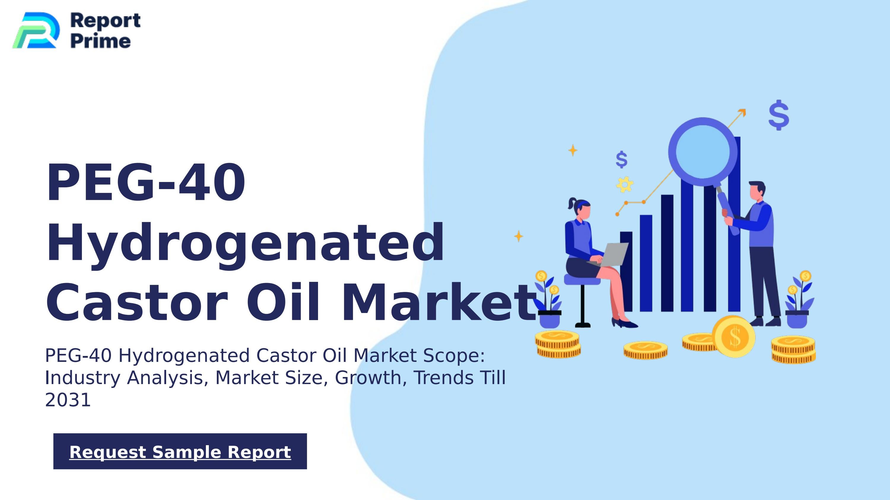 Global PEG-40 Hydrogenated Castor Oil market cagr 6.2% by ReportPrime ...