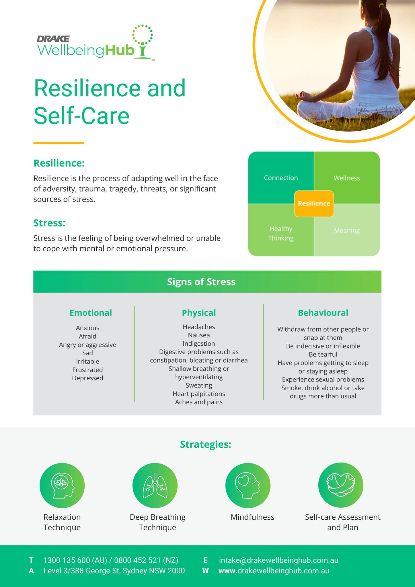 Resilience and Self-Care by DrakeANZ - Issuu