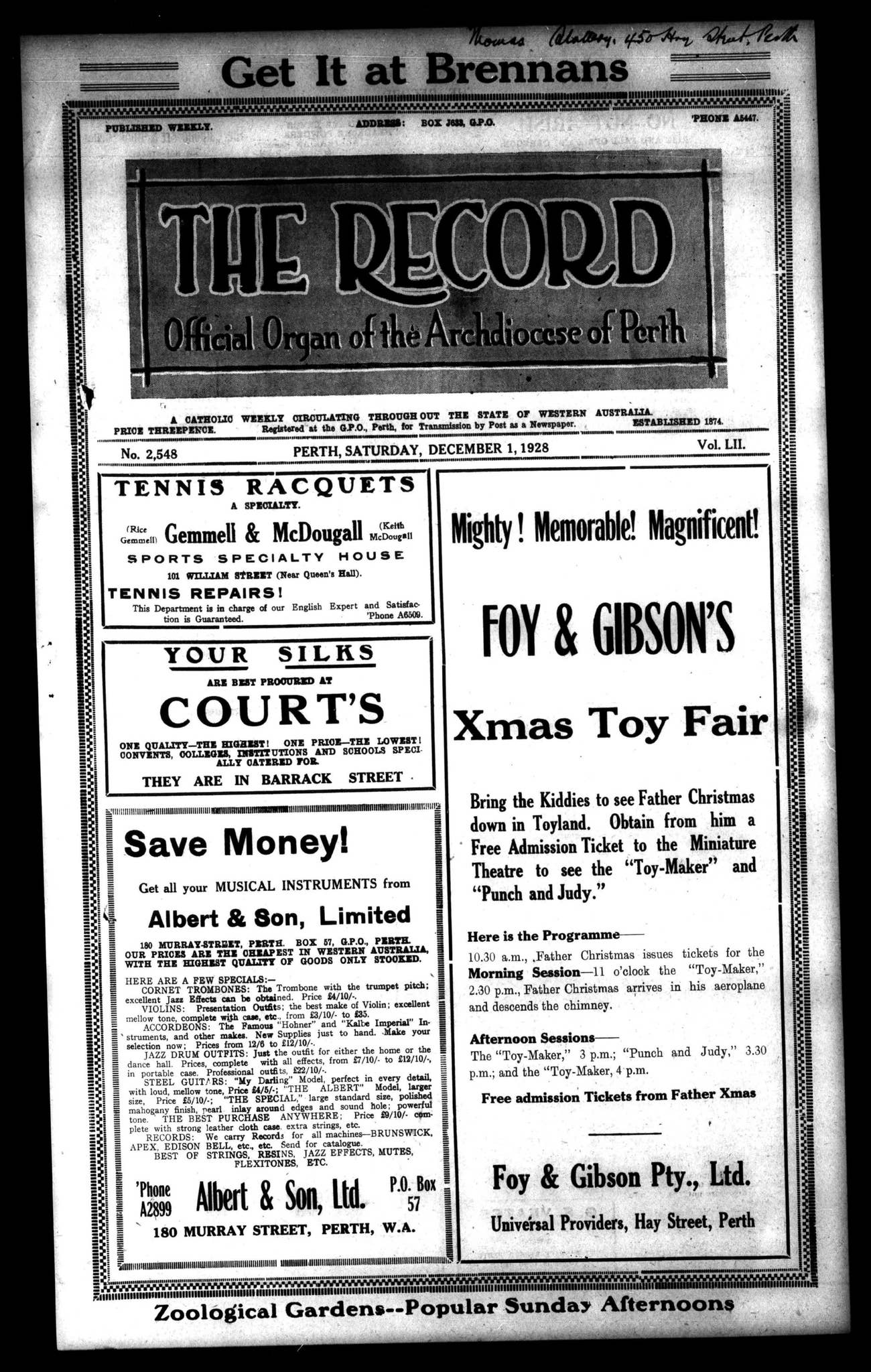 The Record Newspaper 01 December 1928 by The Record - Issuu