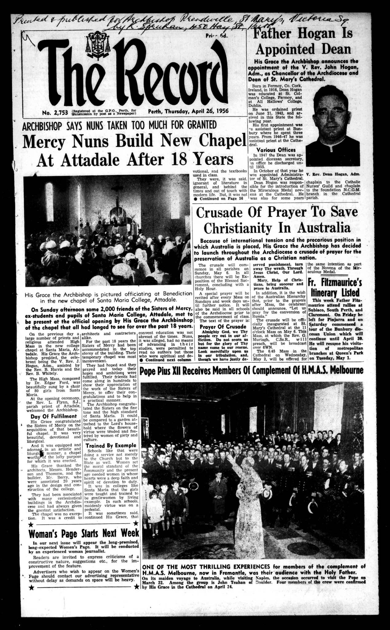 The Record Newspaper 26 April 1956 by The Record - Issuu