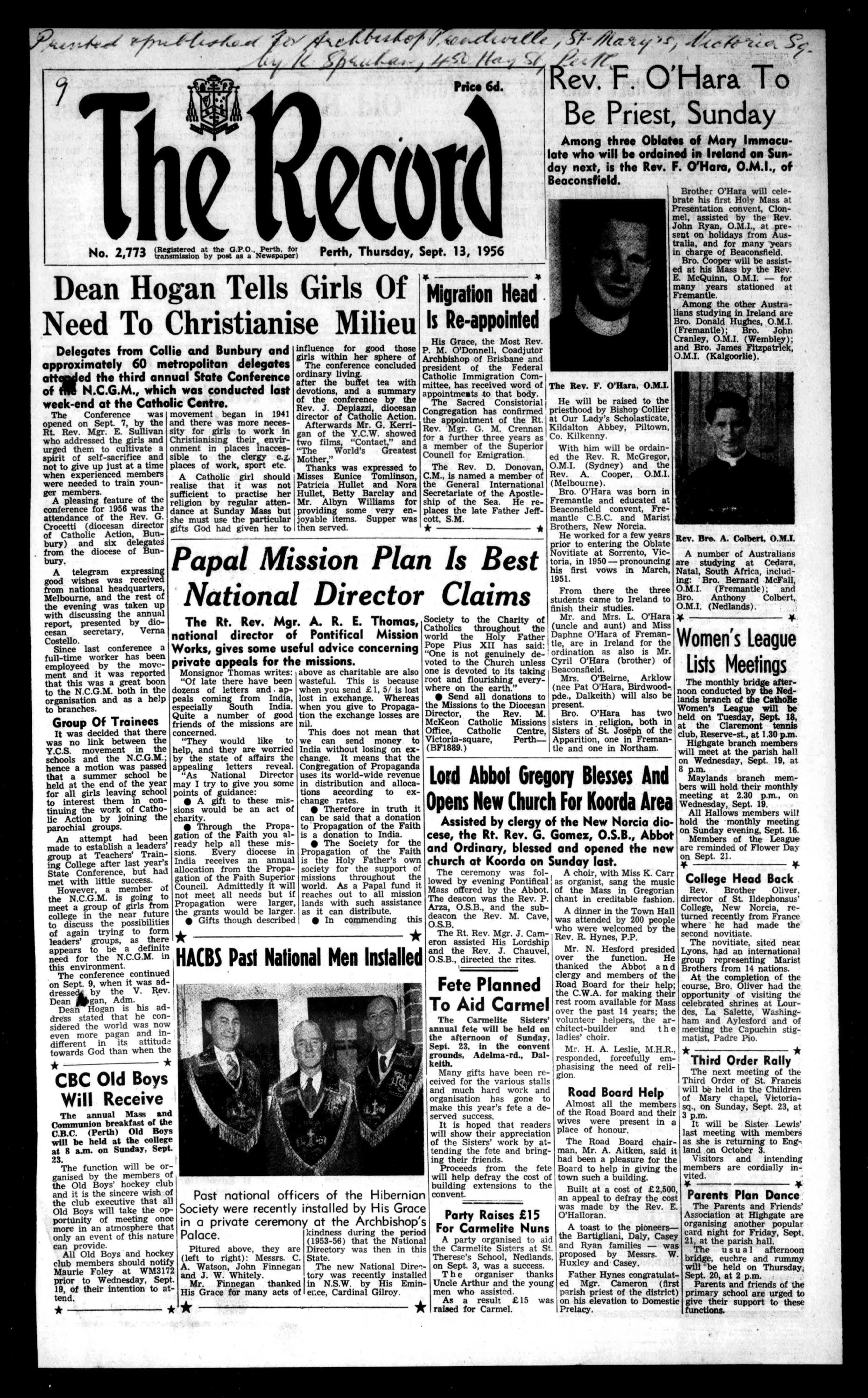 The Record Newspaper 13 September 1956 by The Record - Issuu