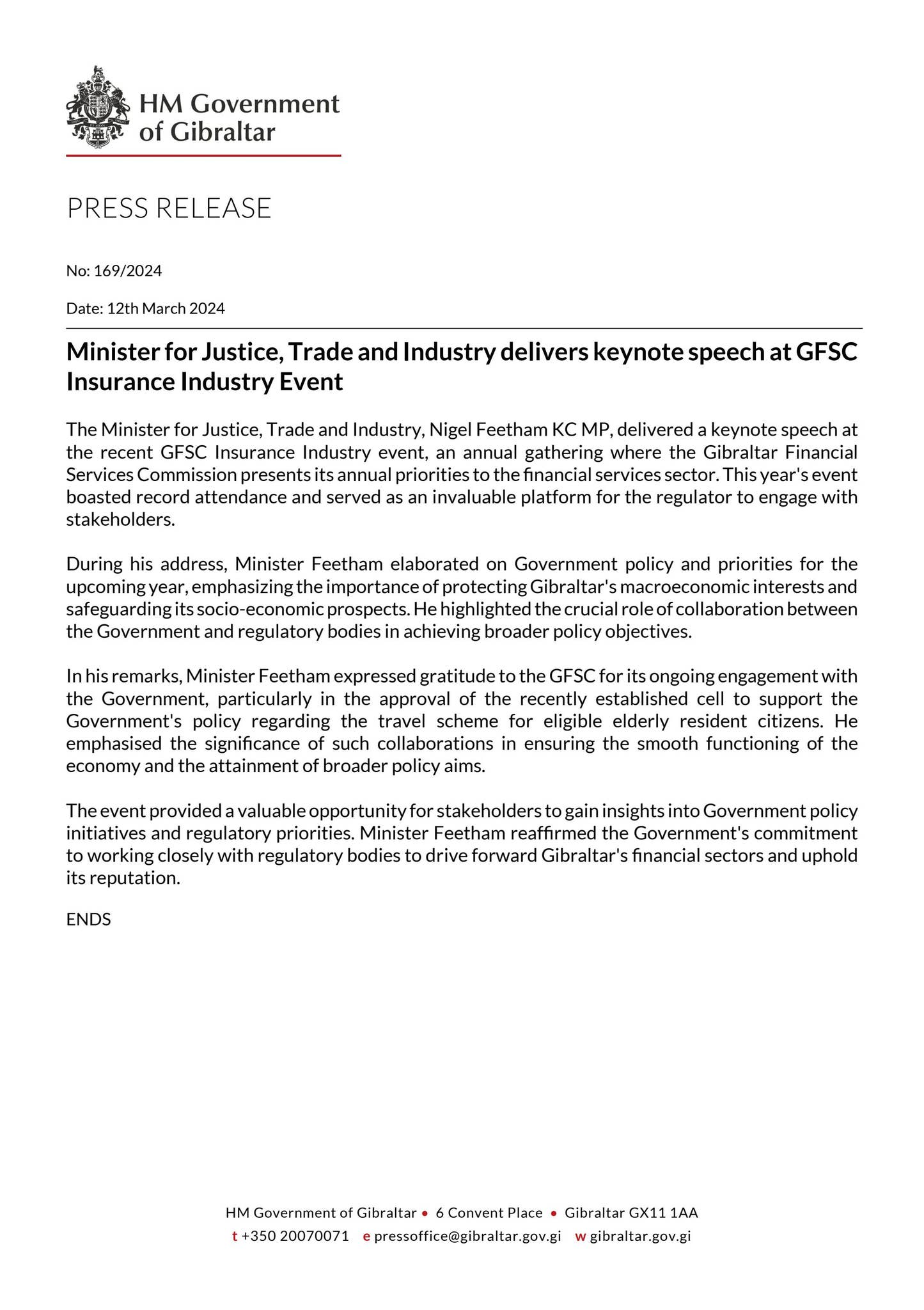 Minister for Justice, Trade and Industry delivers keynote speech at ...