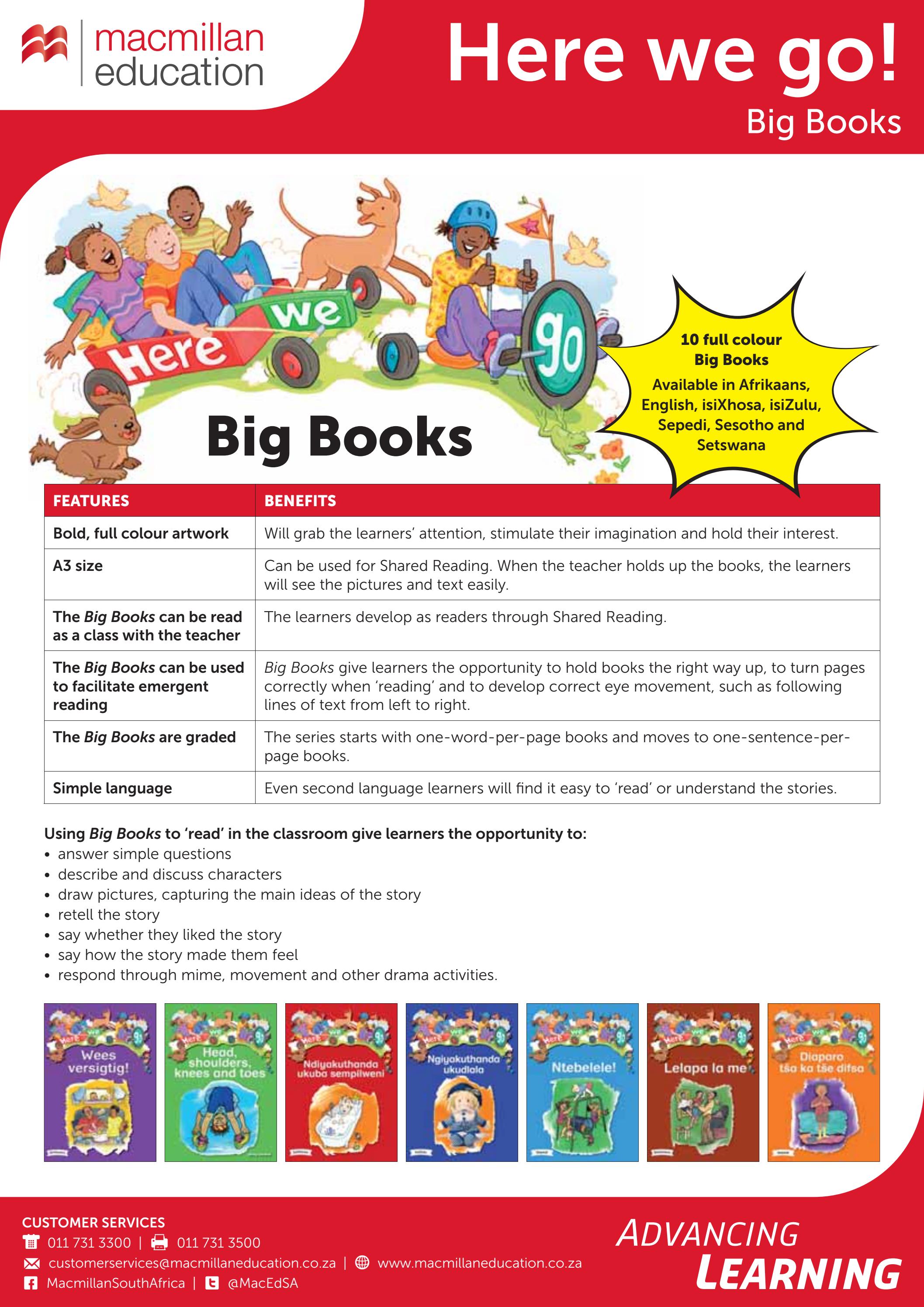 Here we go Big Books Brochure by Macmillan Education South Africa - Issuu