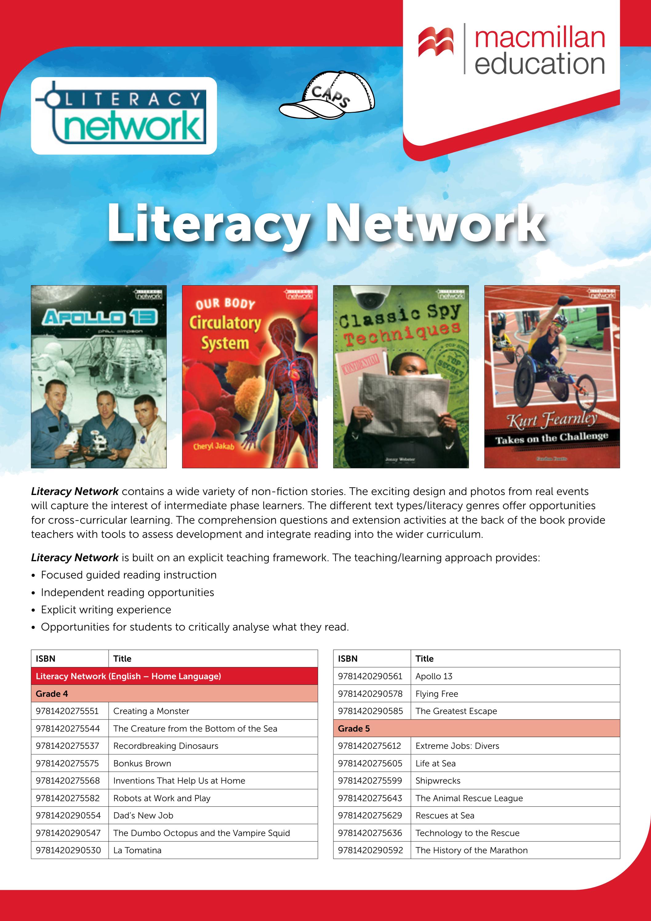 Literacy Network Brochure by Macmillan Education South Africa - Issuu