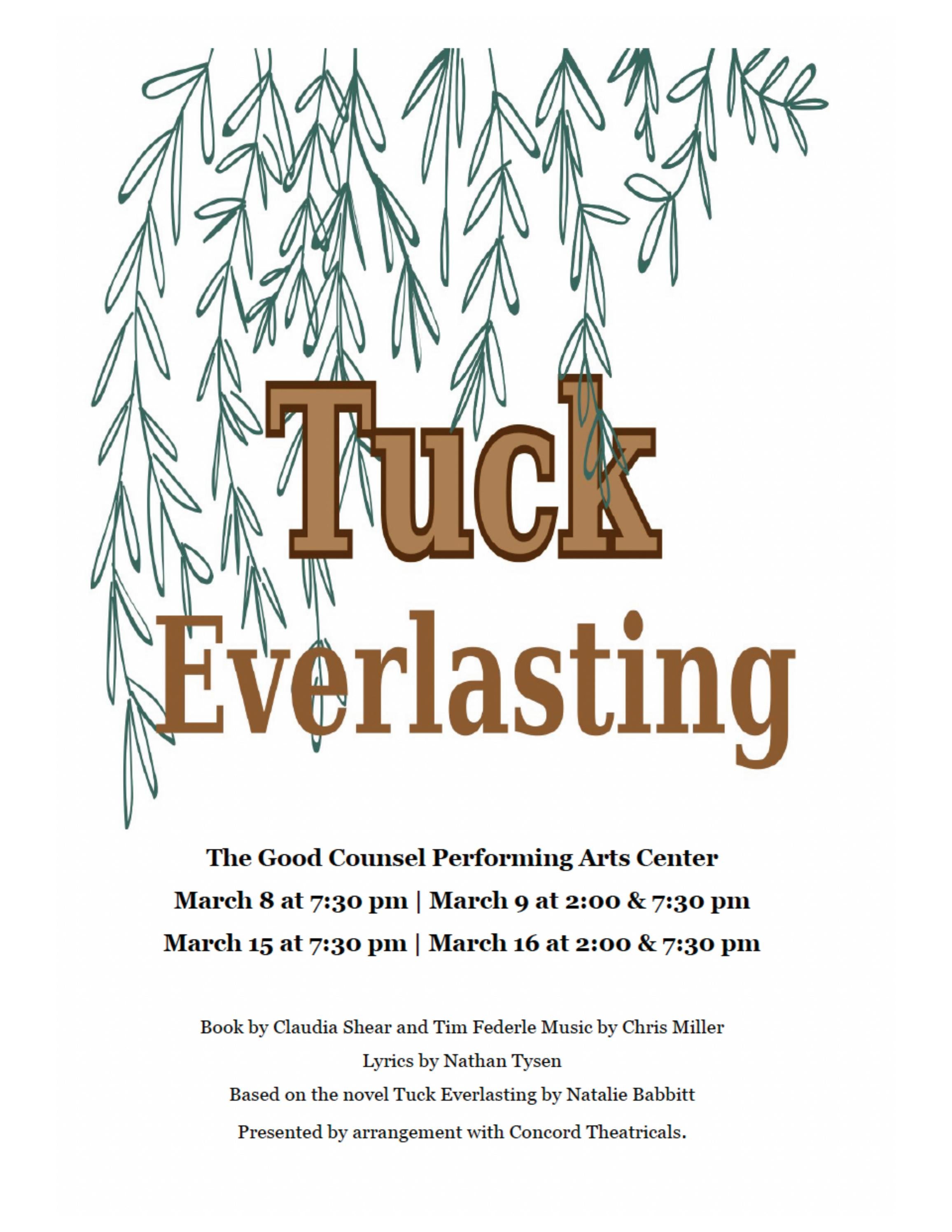 Tuck Everlasting | 2024 GCTC Spring Musical Program by olgchs - Issuu