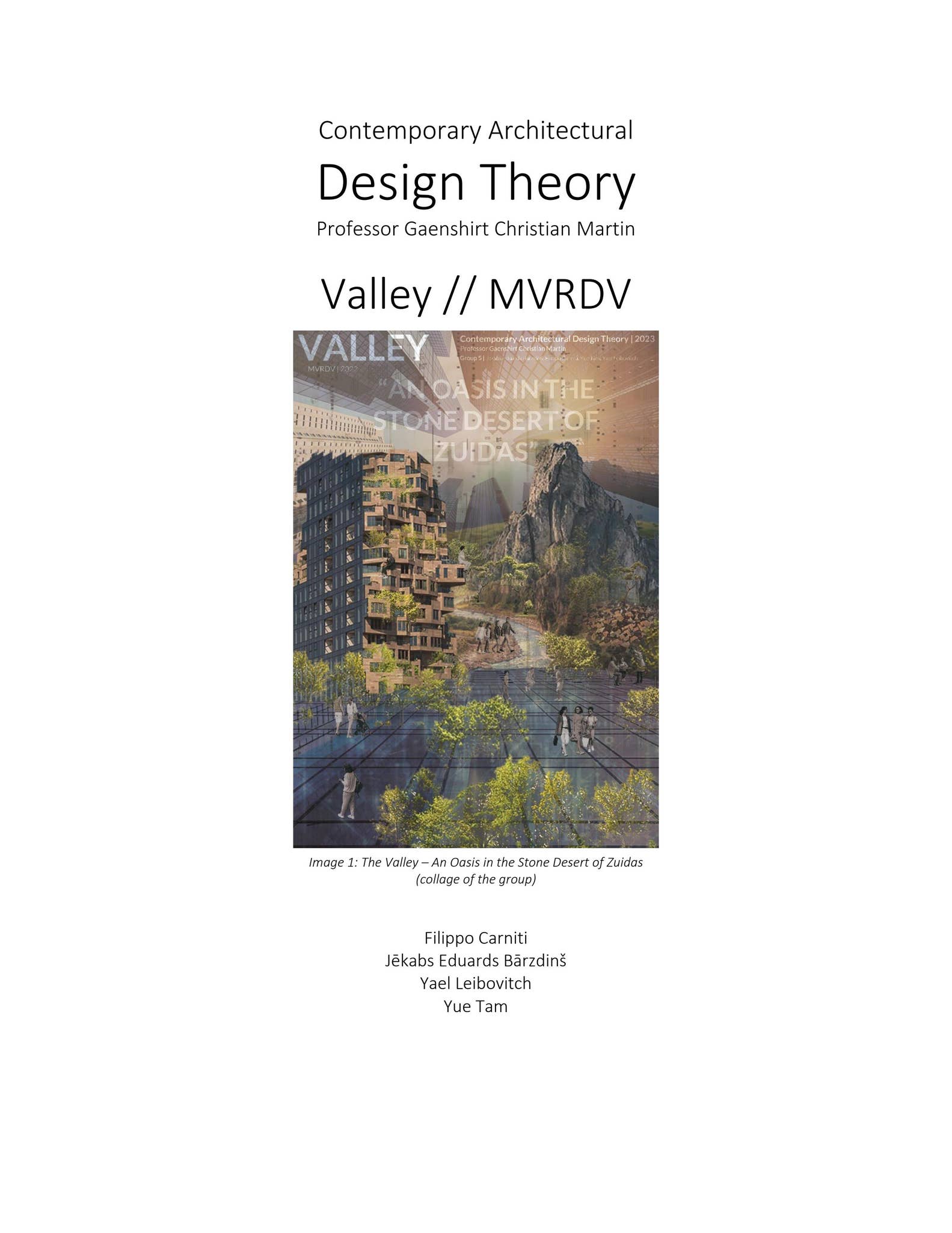 Design Theory - Valley by MVRDV by Cambow Tam - Issuu