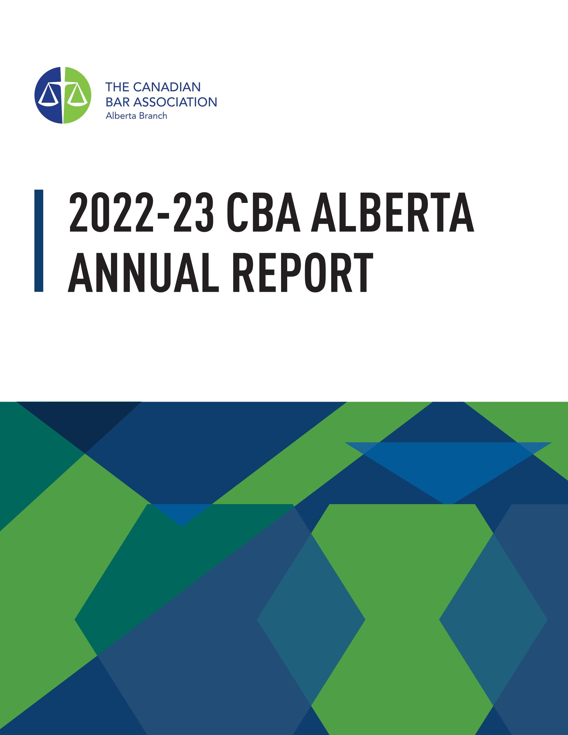 CBA Alberta Annual Report - 2022-23 by Canadian Bar Association ...
