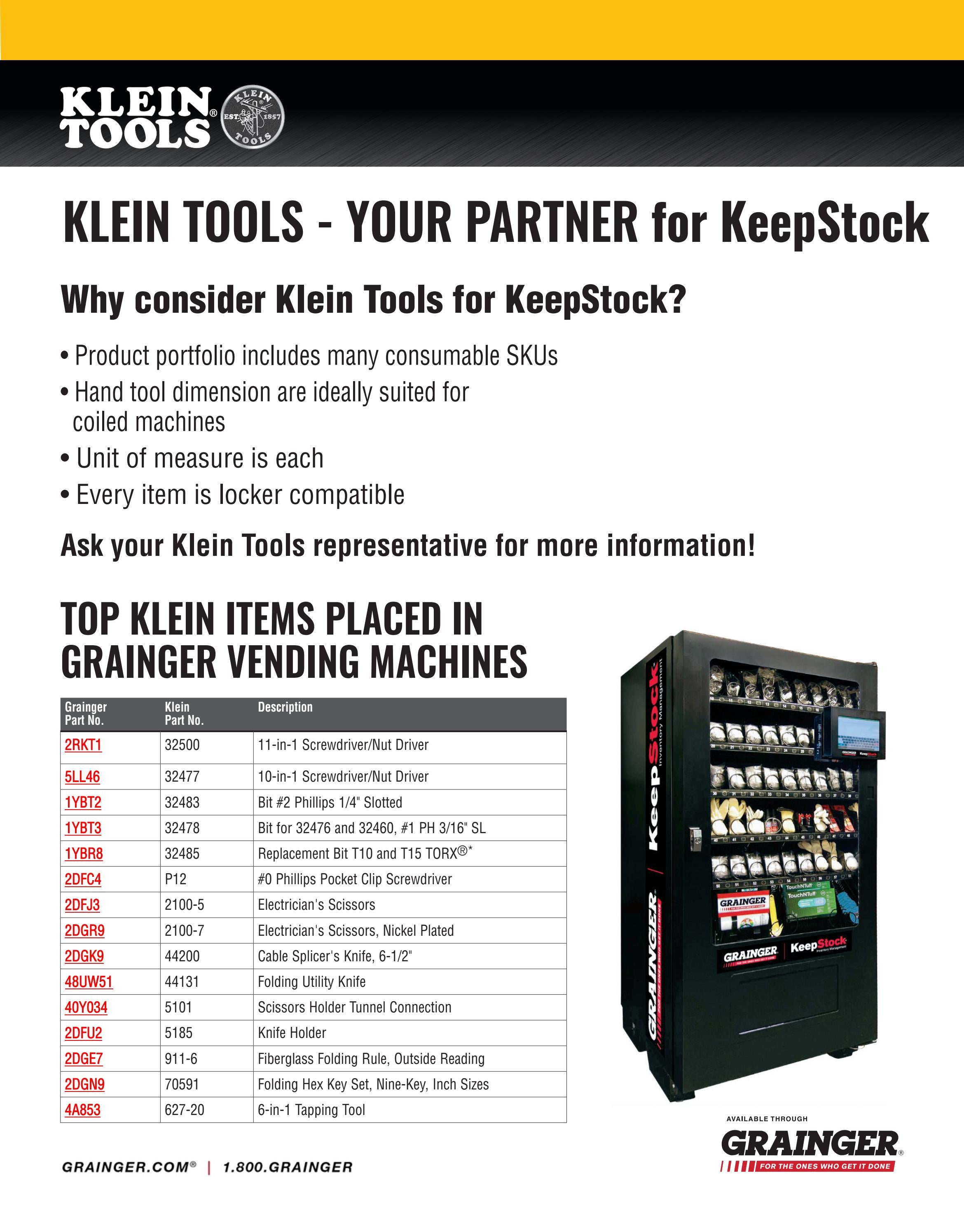 Klein Tools: KeepStock Vending Solutions by ISI Marketing Portal - Issuu