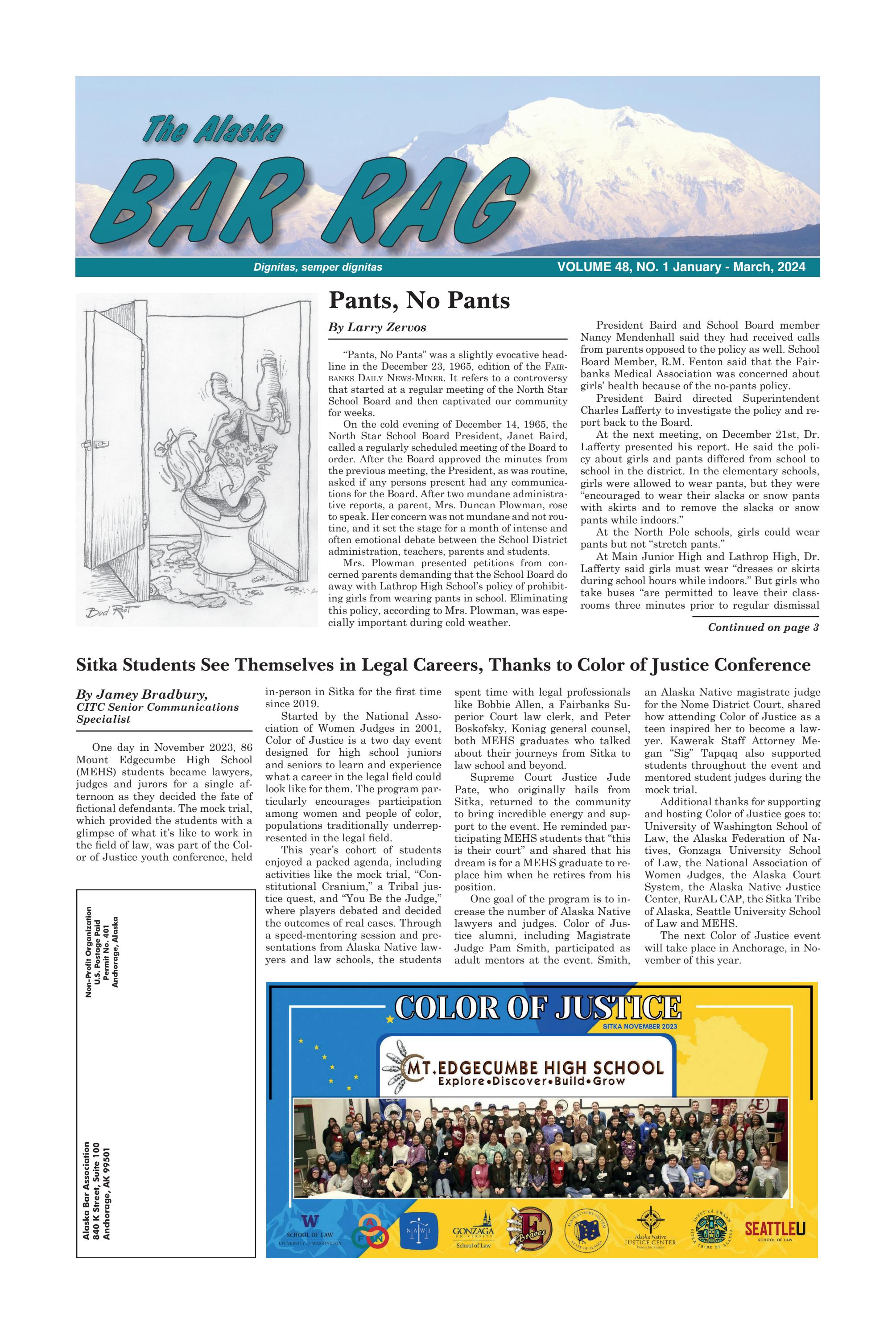 Jan-March 2024 Alaska Bar Rag by Alaska Bar Rag - Issuu