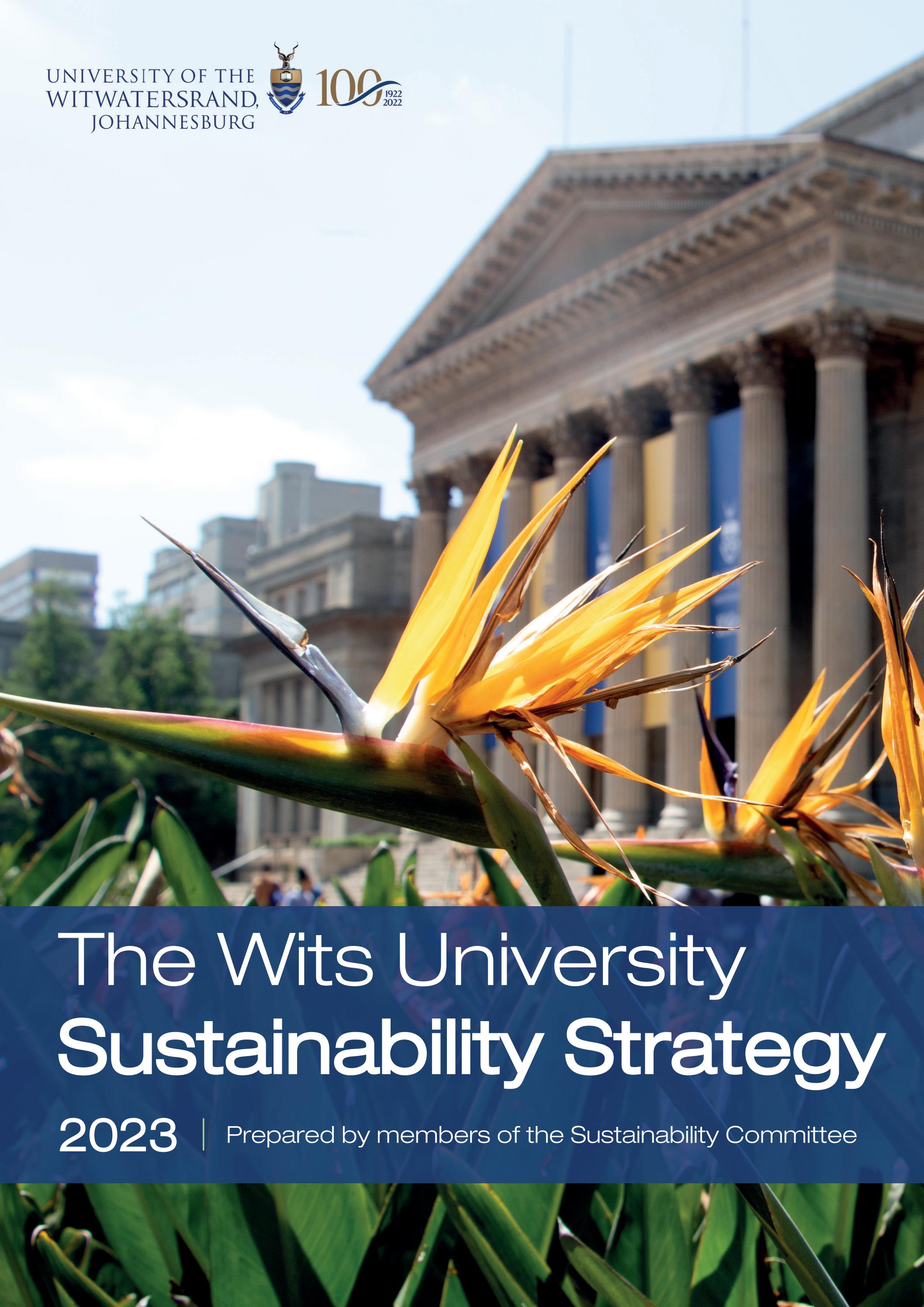 The Wits University Sustainability Strategy by witsmarketing - Issuu