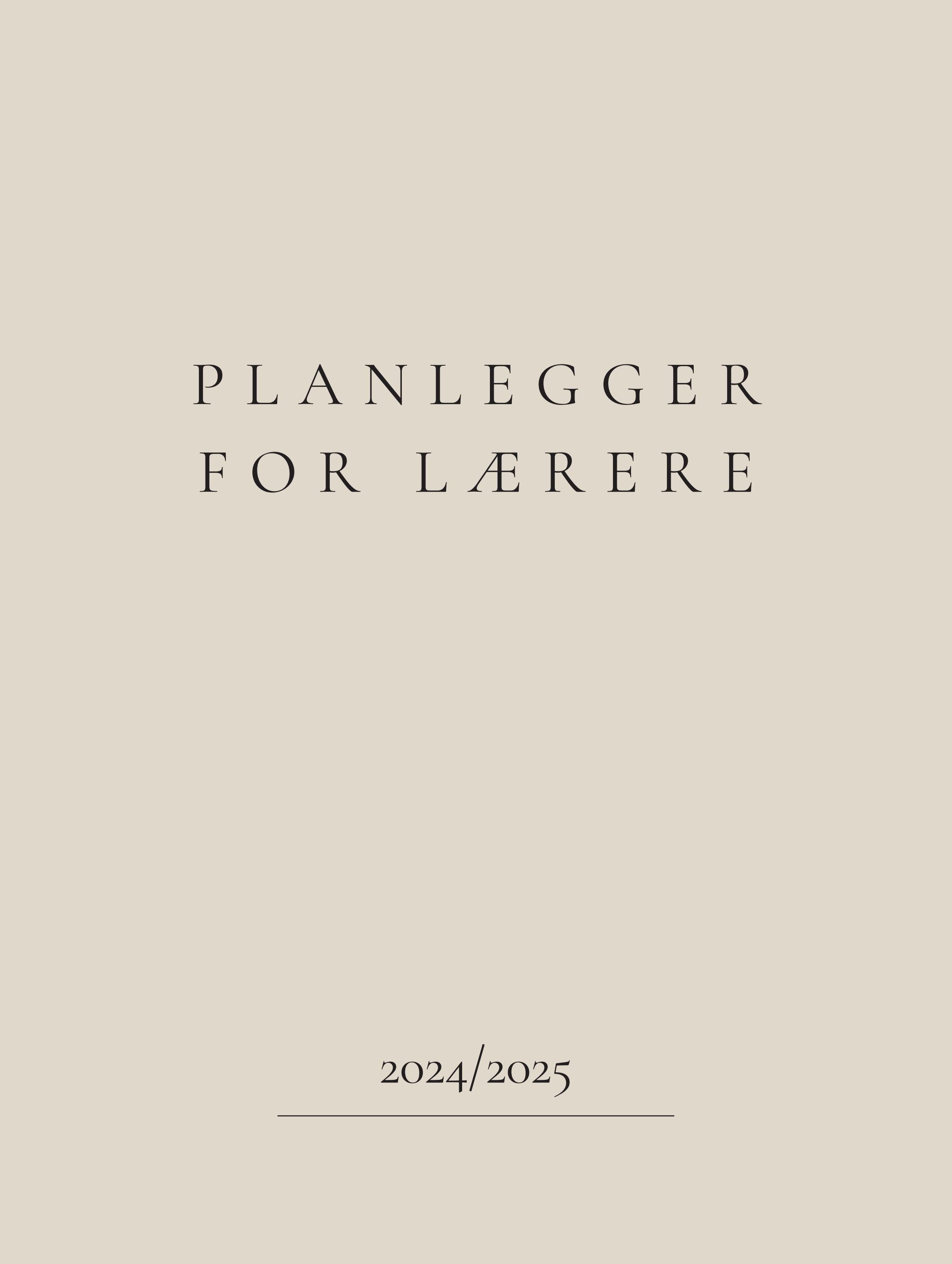 Planlegger for lærere 2024/2025 by Frisk forlag - Issuu