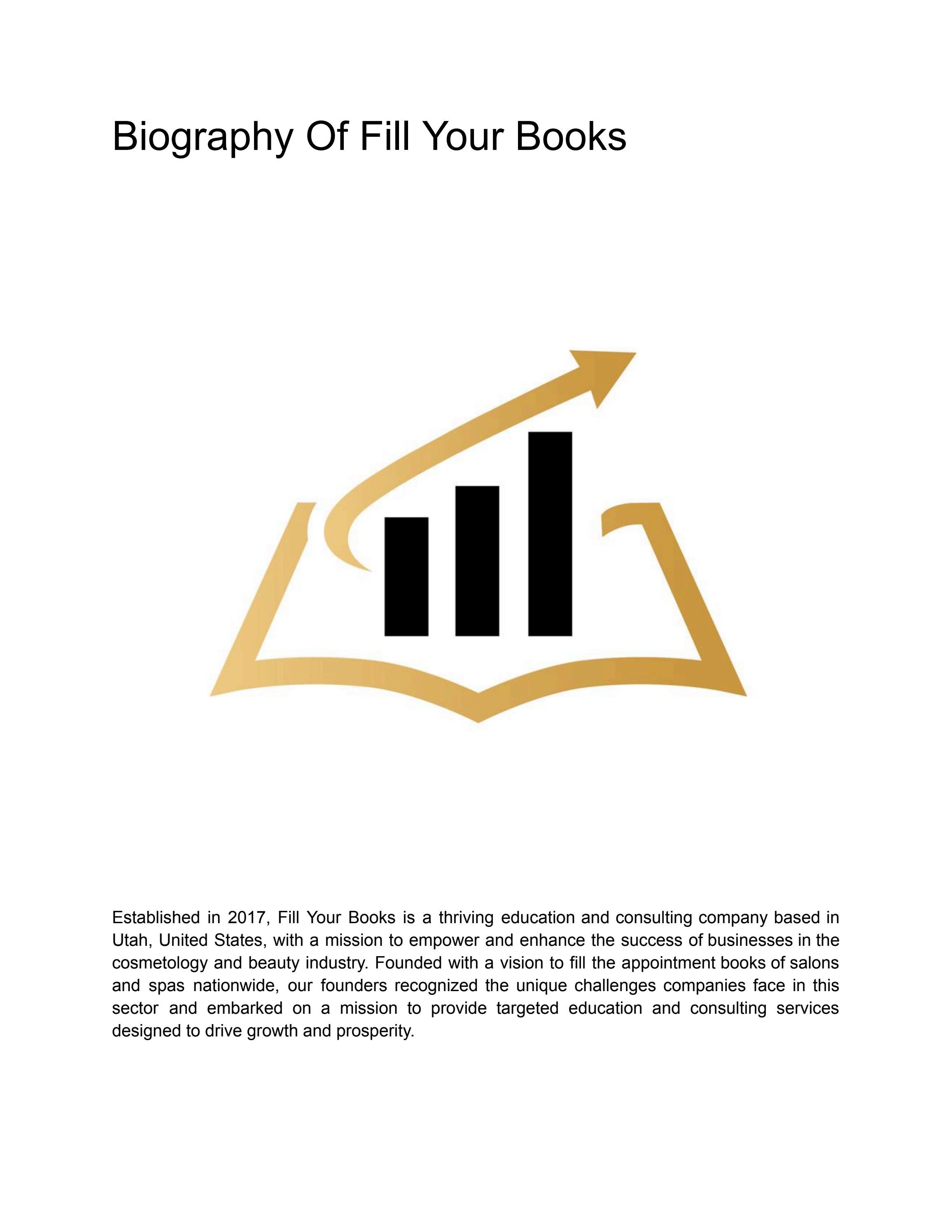 Biography Of Fill Your Books by Fill Your Books - Issuu