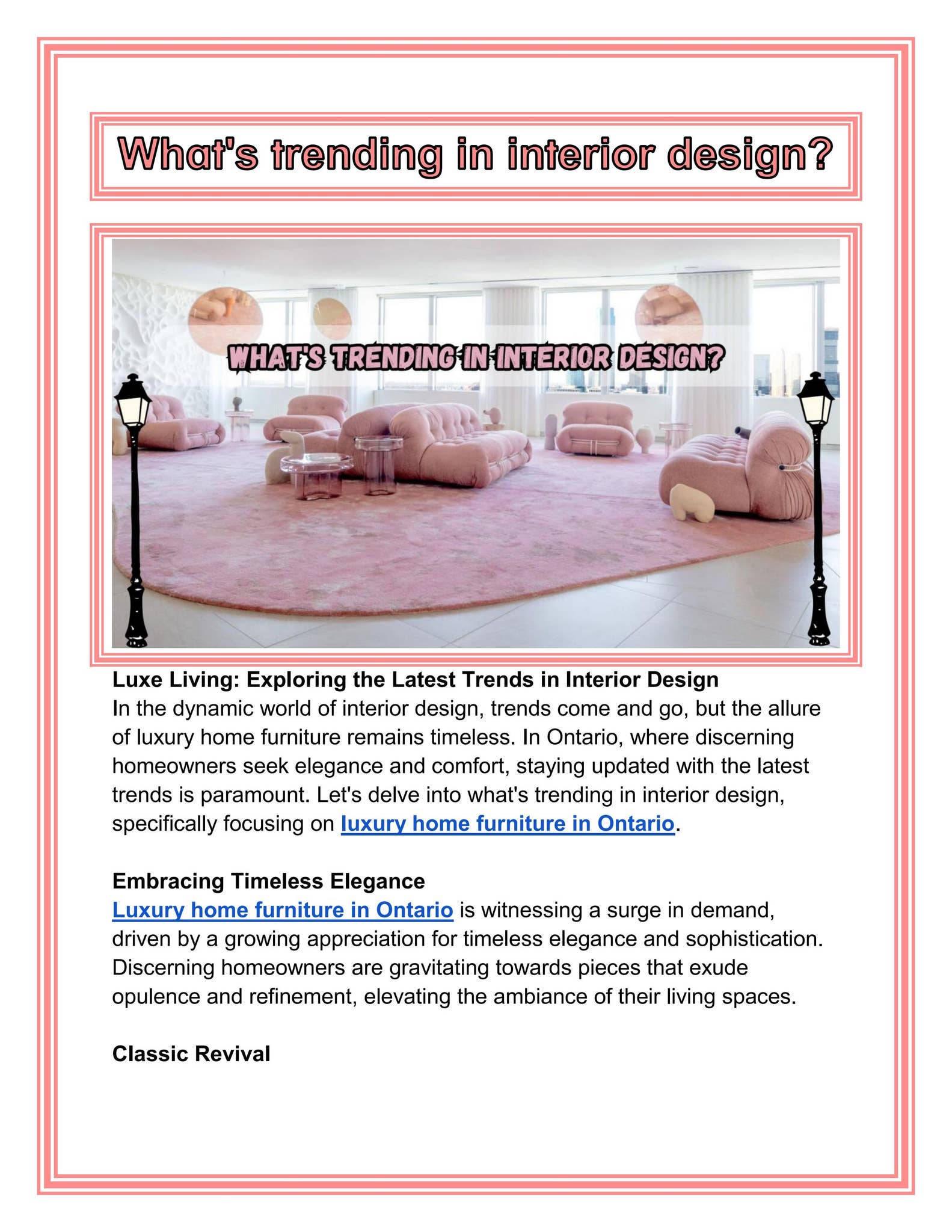 What's trending in interior design? by northerninteriors - Issuu