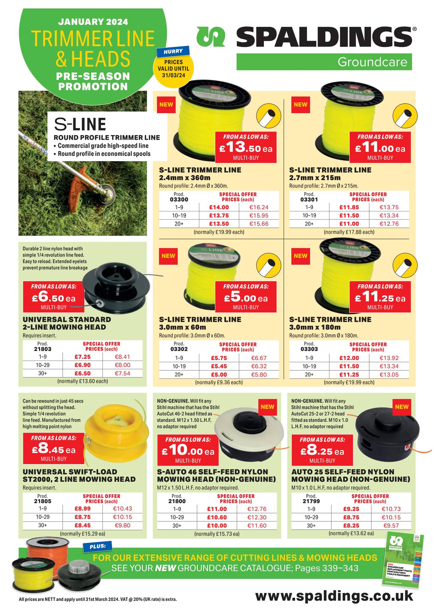 Trimmer Line & Heads | Spaldings Groundcare | Jan - March 2024 by ...
