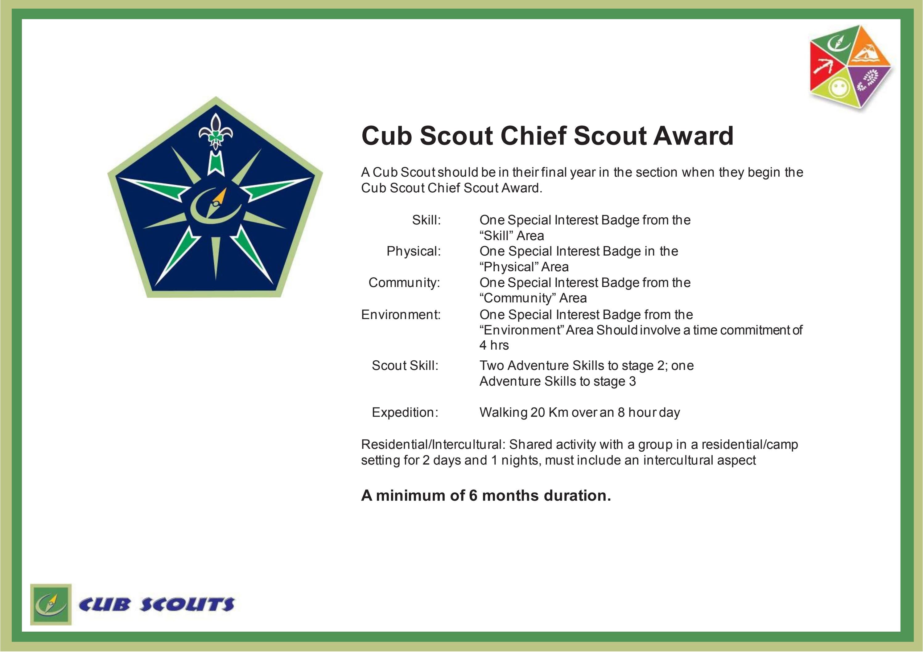 Cub Scout Chief Scout Award by Scouting Ireland - Issuu