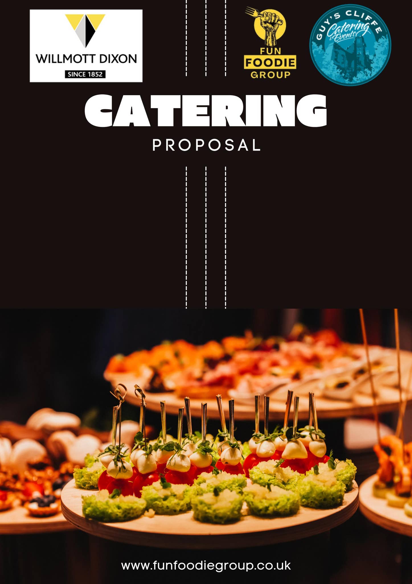 Fun Foodie group Hot & Cold full Classic catering proposal brochure by ...