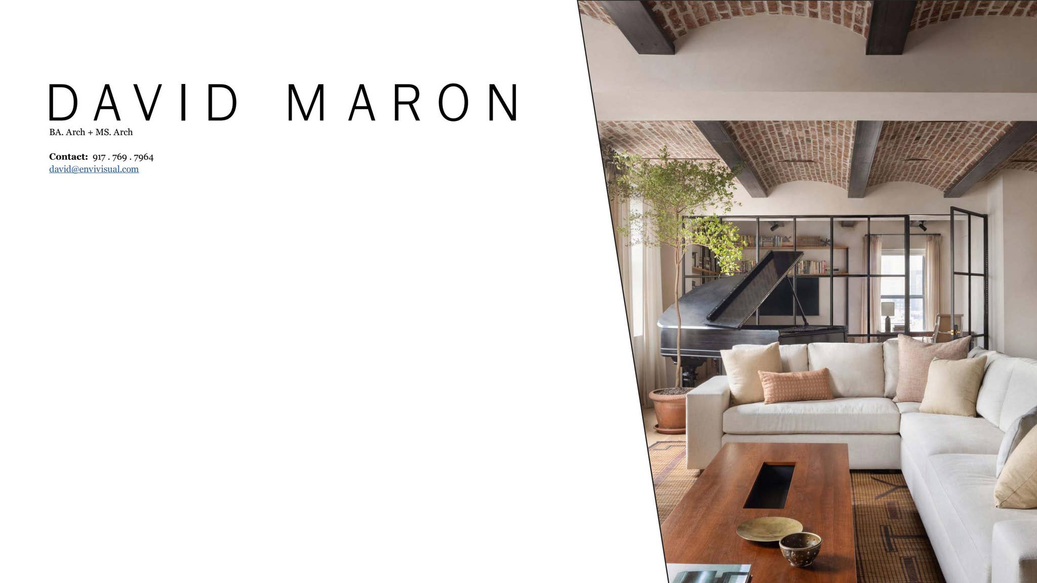 DAVID MARON - WORKS by Envi Visual - Issuu