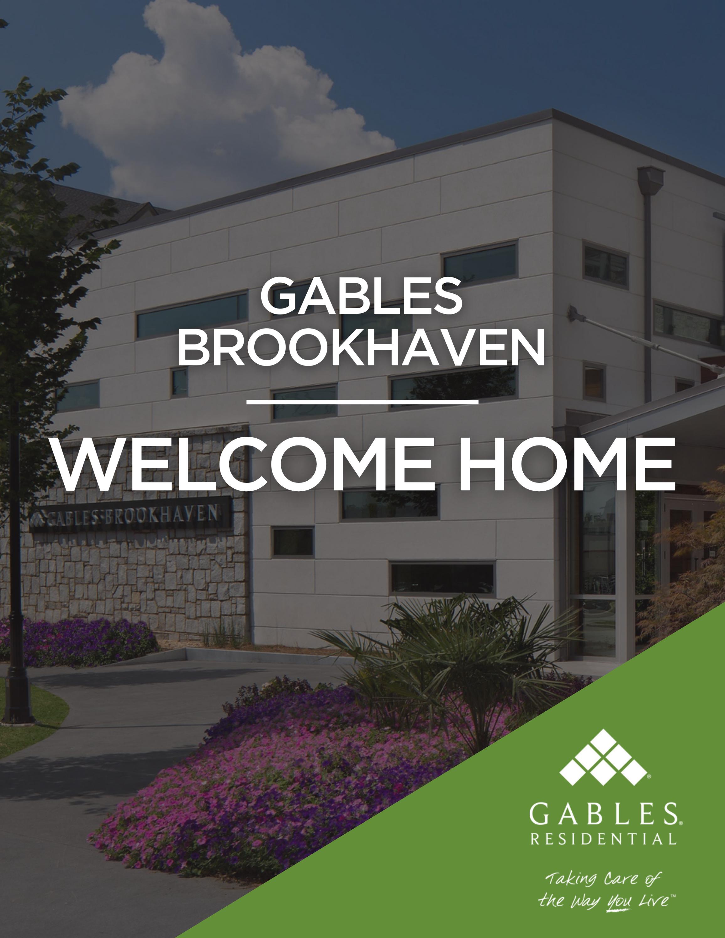 Gables Brookhaven Move In Packet by Gables Residential - Issuu