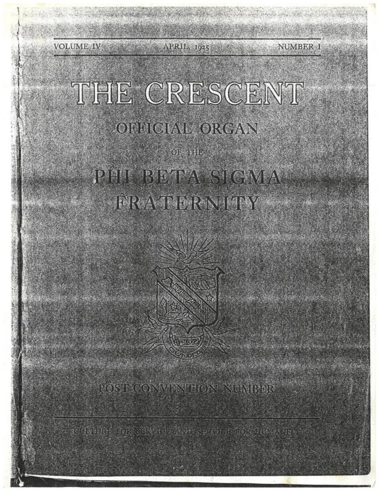 The Crescent Spring 1925 by Phi Beta Sigma Fraternity, Inc. - Issuu